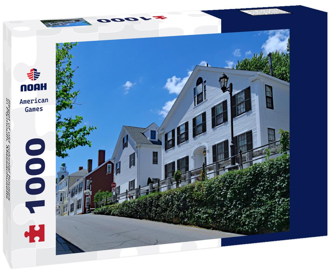 Noah Jigsaw Puzzle Street of old colonial houses in Plymouth ...