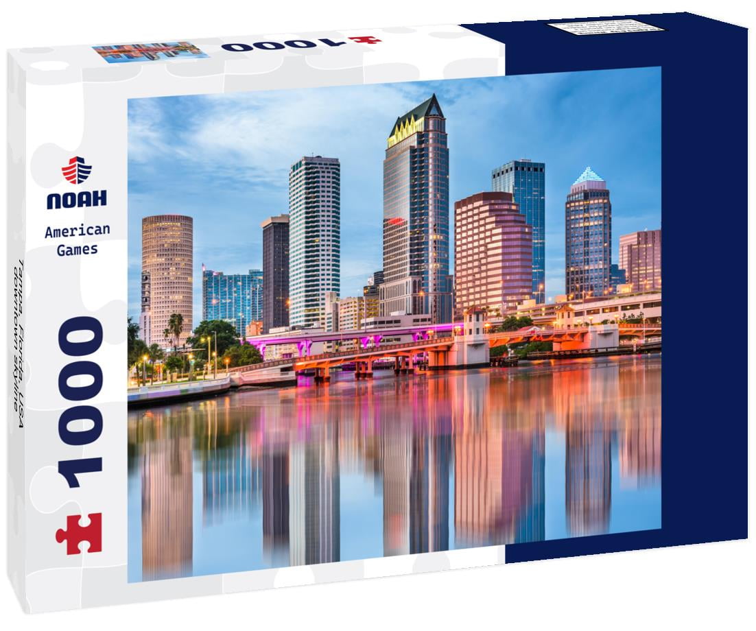 Noah Jigsaw Puzzle Tampa, Florida, USA downtown skyline 1000 pieces ...