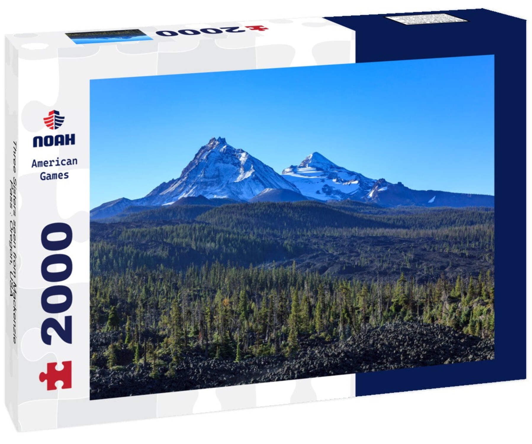 Three Sisters seen from Mackenzie Pass : Oregon, USA 2000pc Puzzle ...