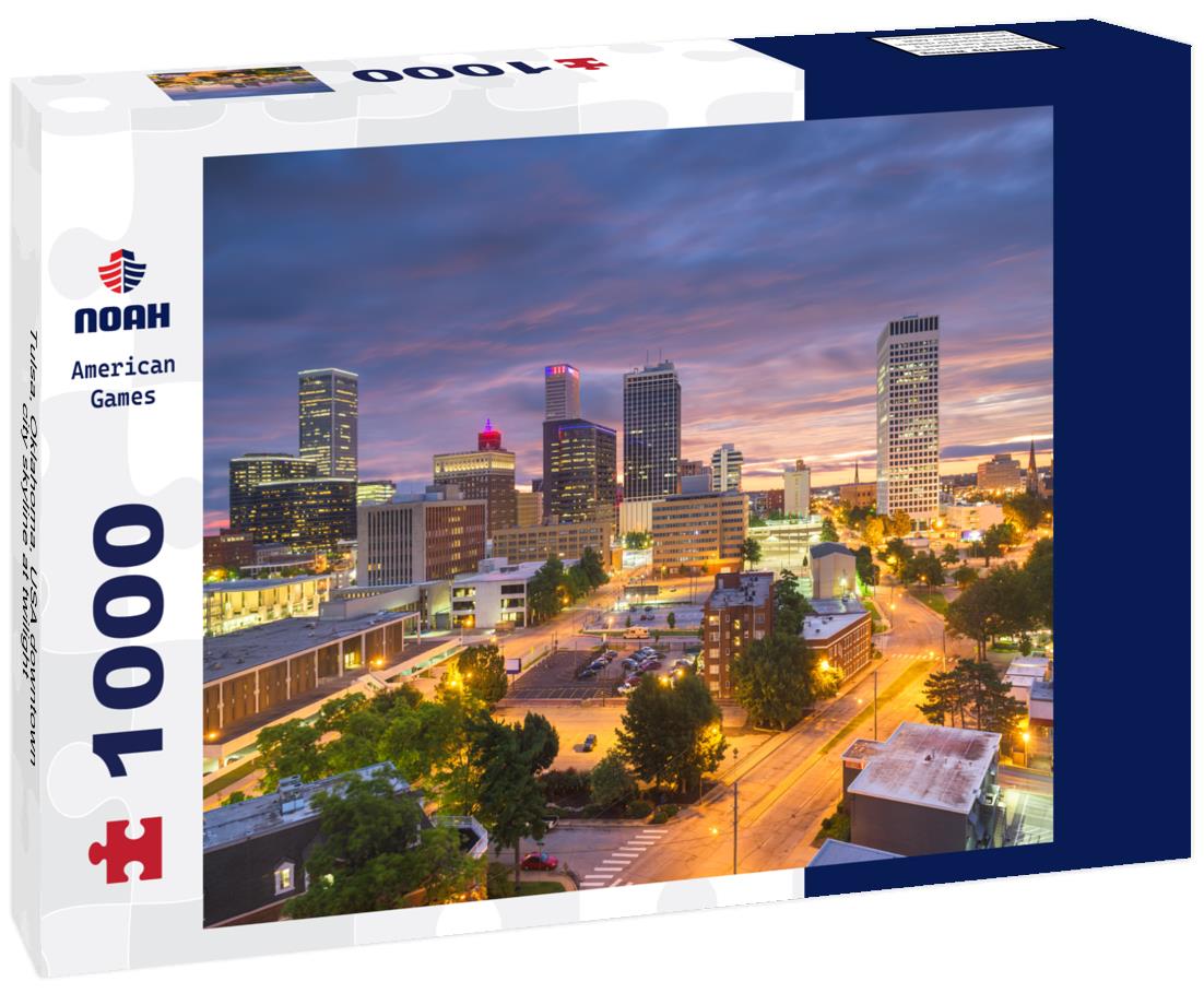 Noah Jigsaw Puzzle Tulsa, Oklahoma, USA downtown city skyline at ...