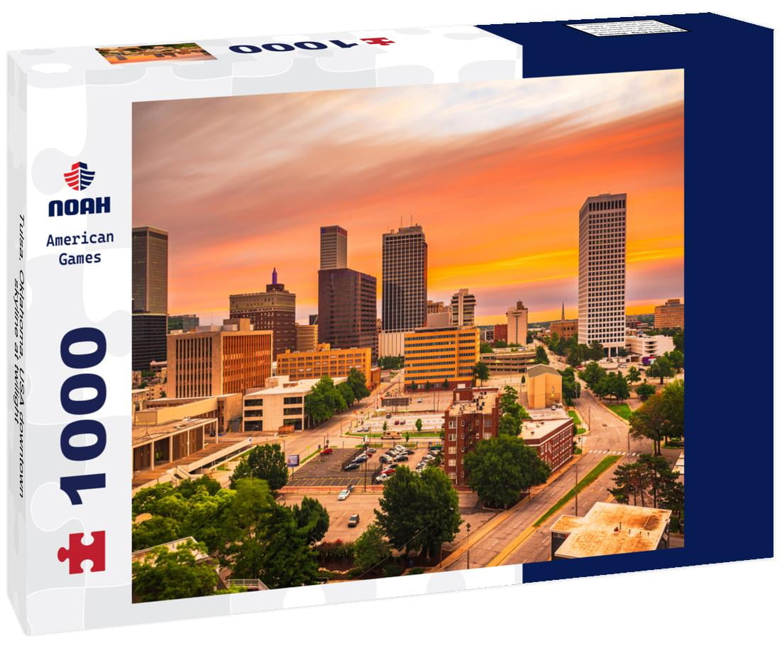 Noah Jigsaw Puzzle Tulsa, Oklahoma, USA downtown skyline at twilight ...