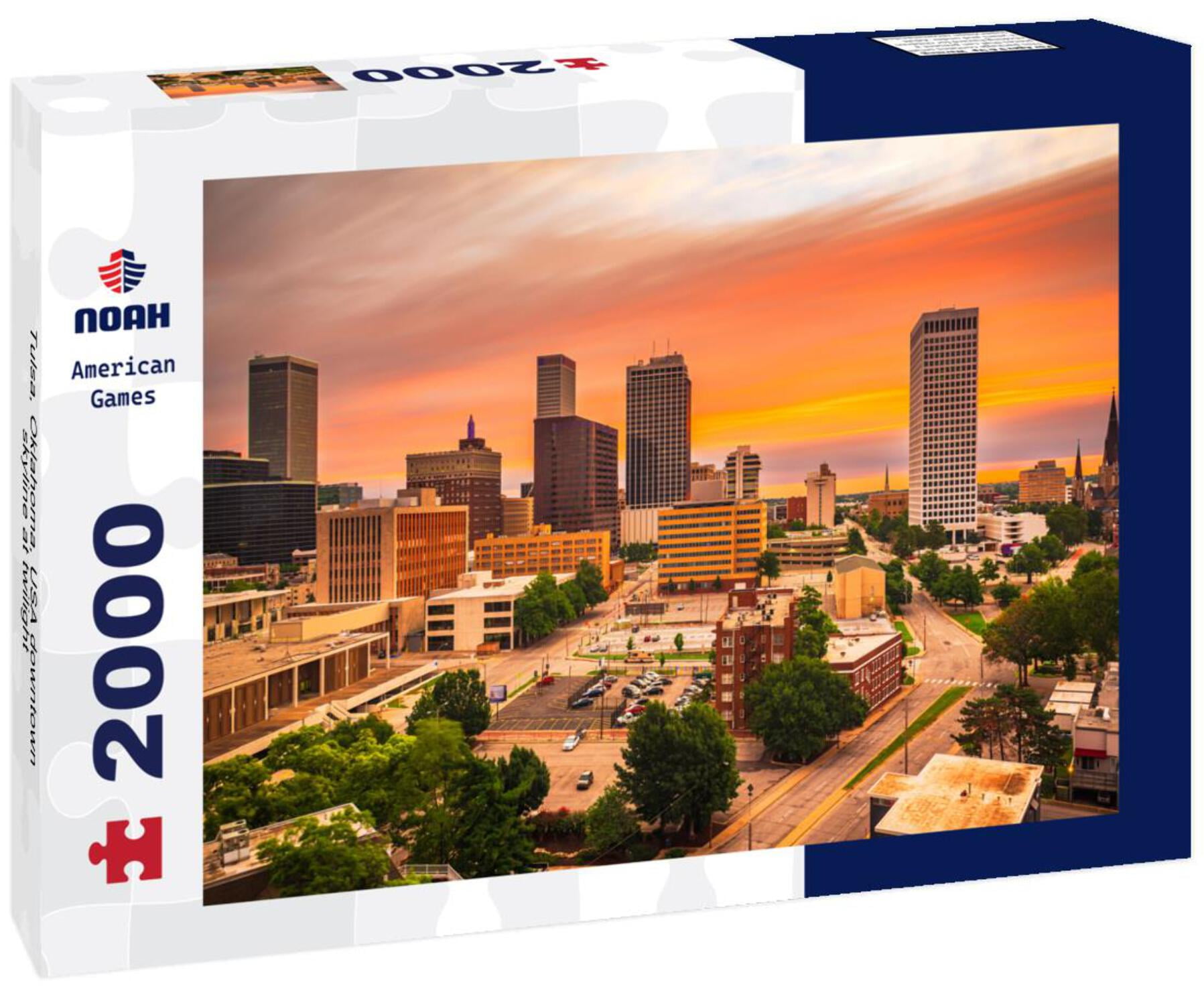 Noah Jigsaw Puzzle Tulsa, Oklahoma, USA downtown skyline at twilight ...