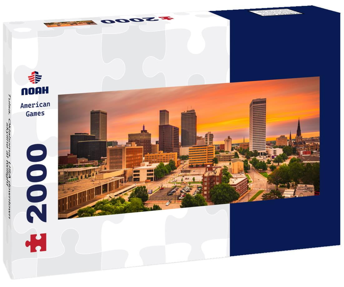 Noah Jigsaw Puzzle Tulsa, Oklahoma, USA downtown skyline at twilight ...