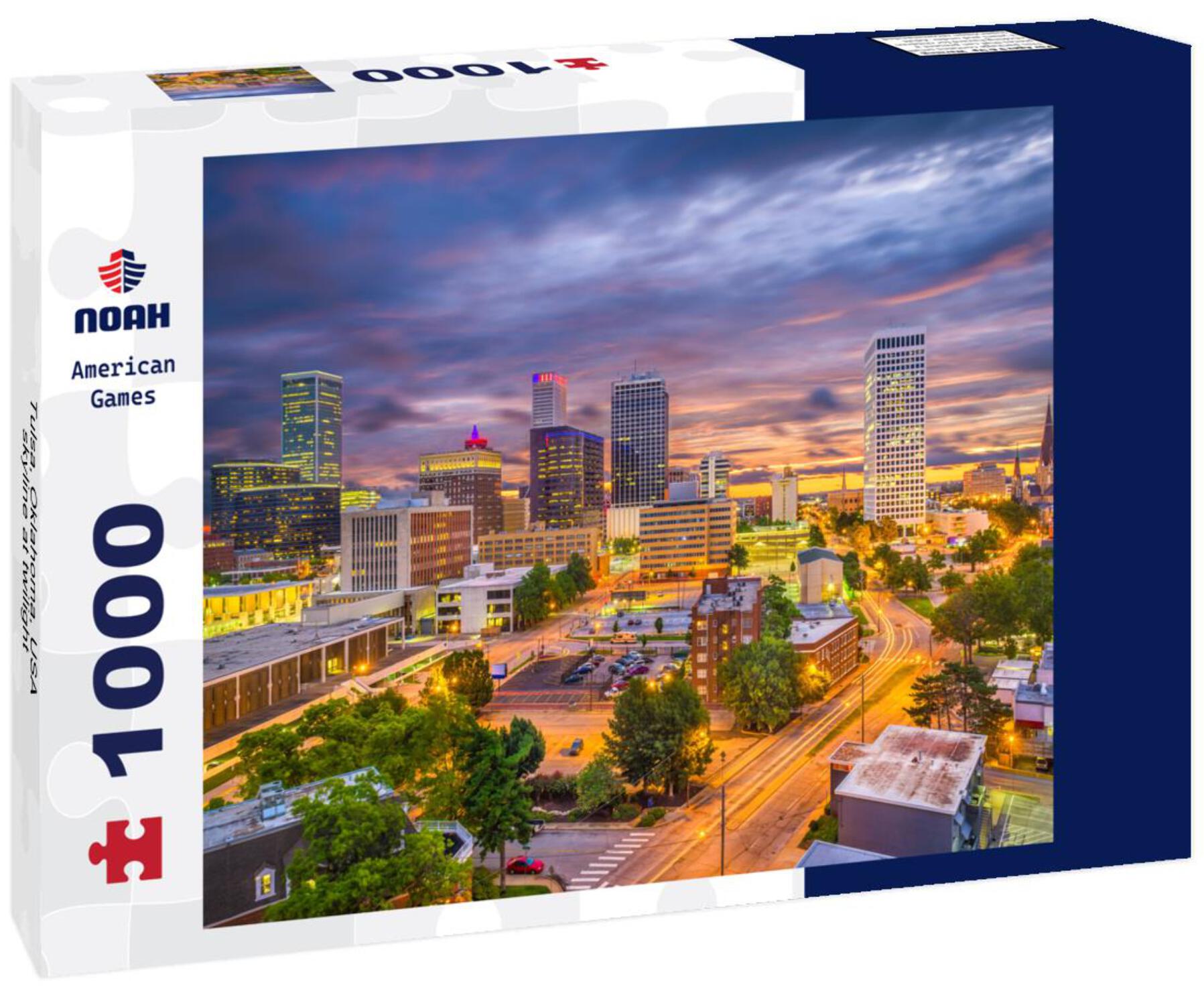 Noah Jigsaw Puzzle Tulsa, Oklahoma, USA skyline at twilight 1000 pieces ...
