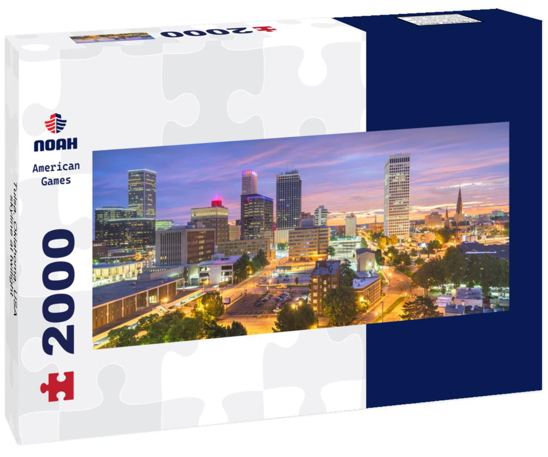 Noah Jigsaw Puzzle Tulsa, Oklahoma, USA skyline at twilight panorama ...