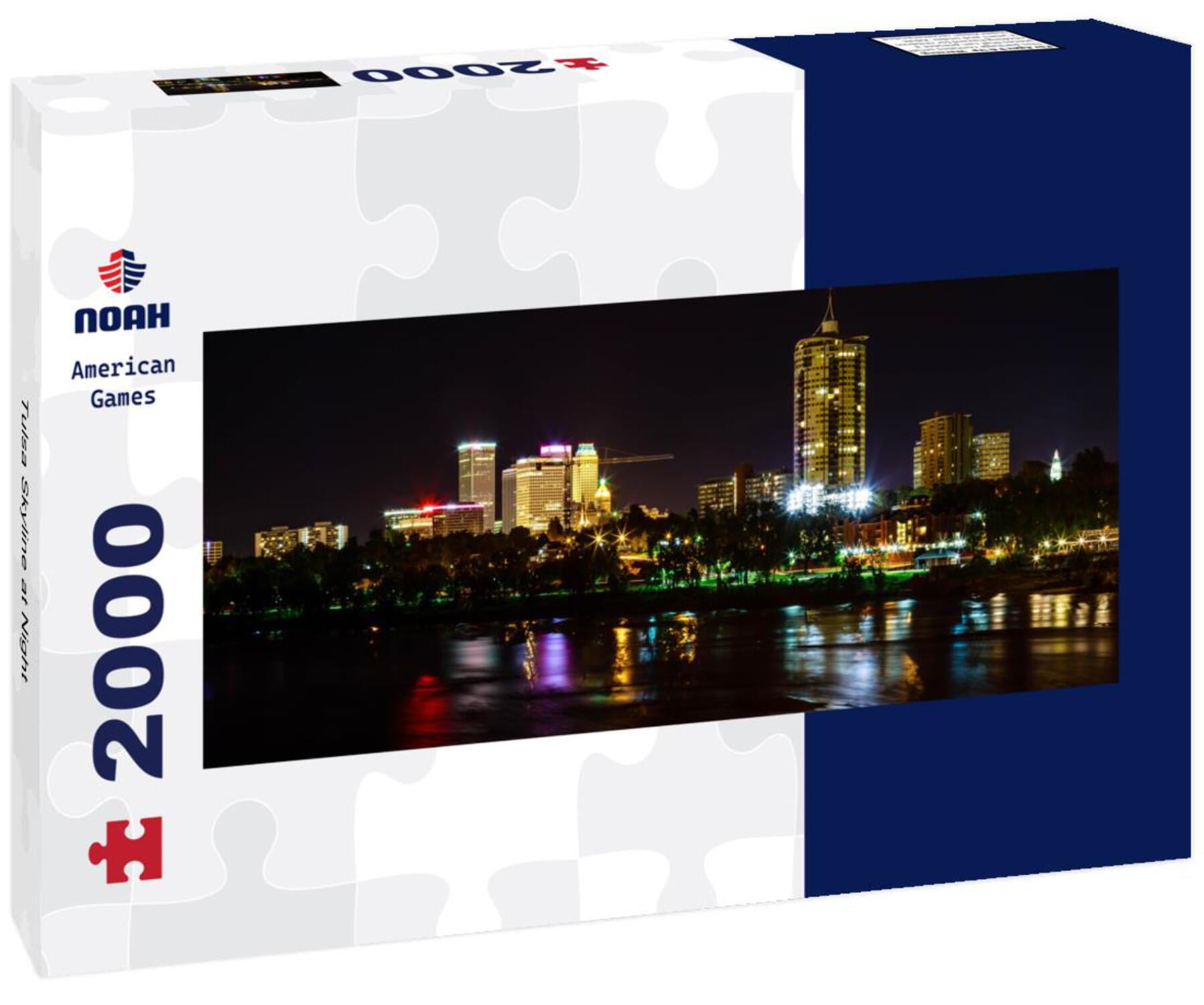 Noah Jigsaw Puzzle Tulsa Skyline at Night panorama 2000 pieces ...