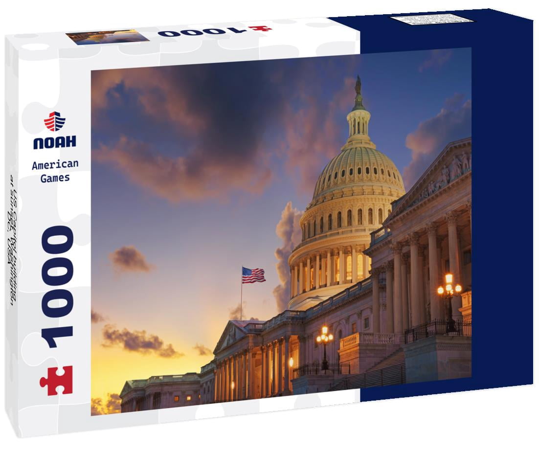 Noah Jigsaw Puzzle US Capitol building at sunset, Washington DC, USA ...
