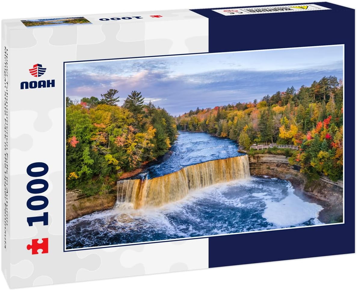 Noah Jigsaw Puzzle Upper Tahquamenon Falls in Autumn - Michigan State ...