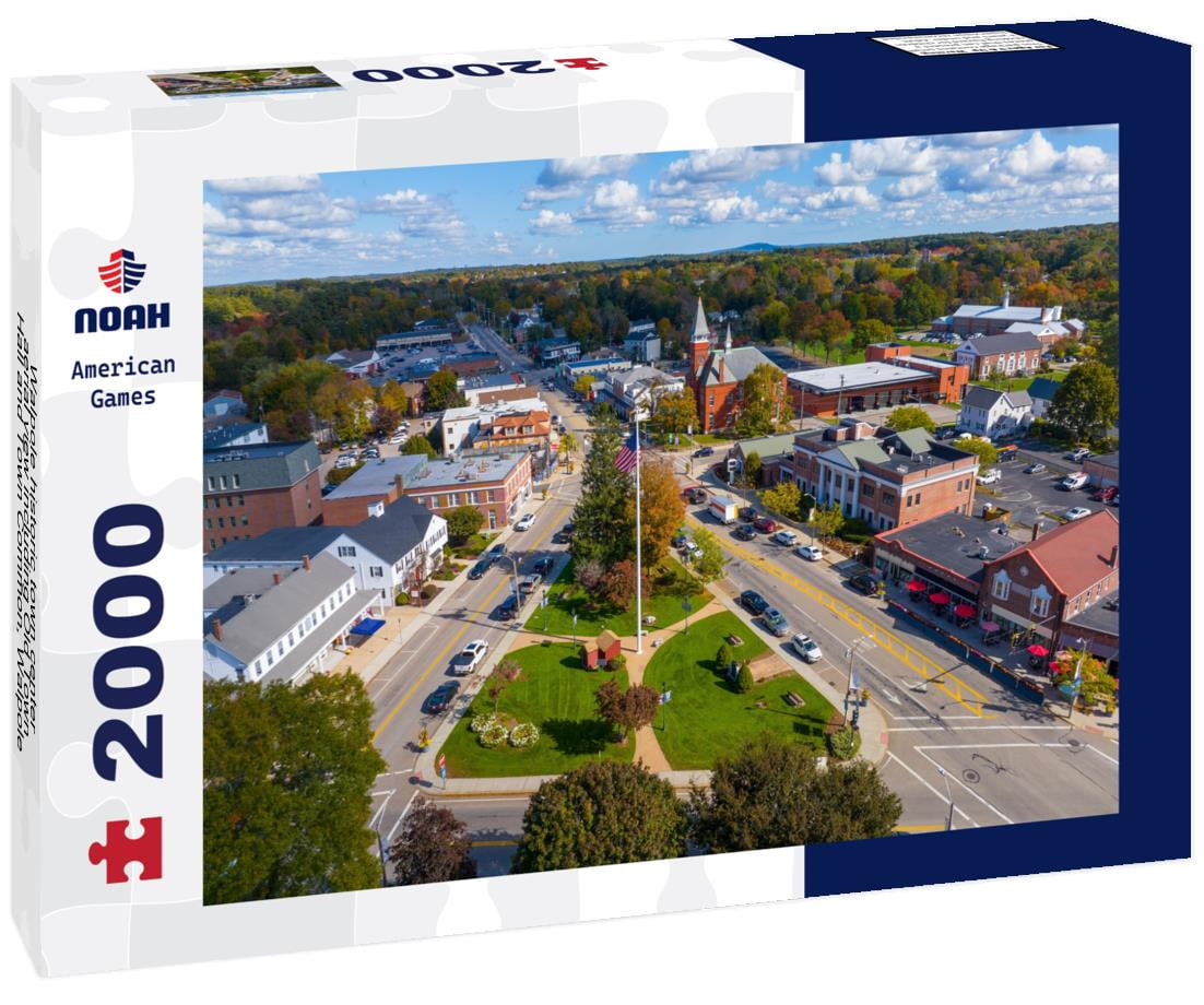 Noah Jigsaw Puzzle Walpole historic town center aerial view including ...