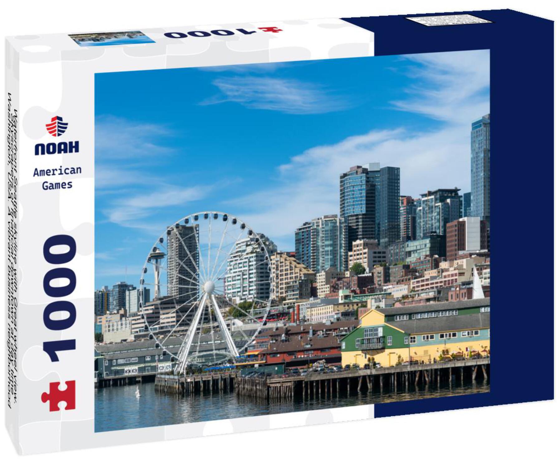 Noah Jigsaw Puzzle Waterfront Seattle skyline with Great wheel view ...