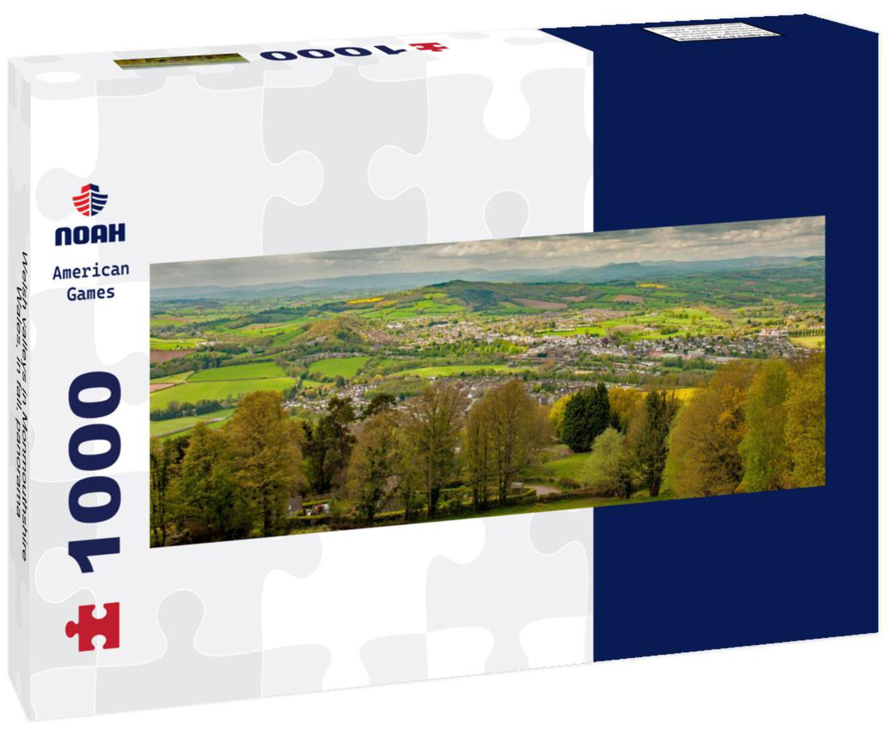 Noah Jigsaw Puzzle Welsh valleys in Monmouthshire, Wales, in fall ...