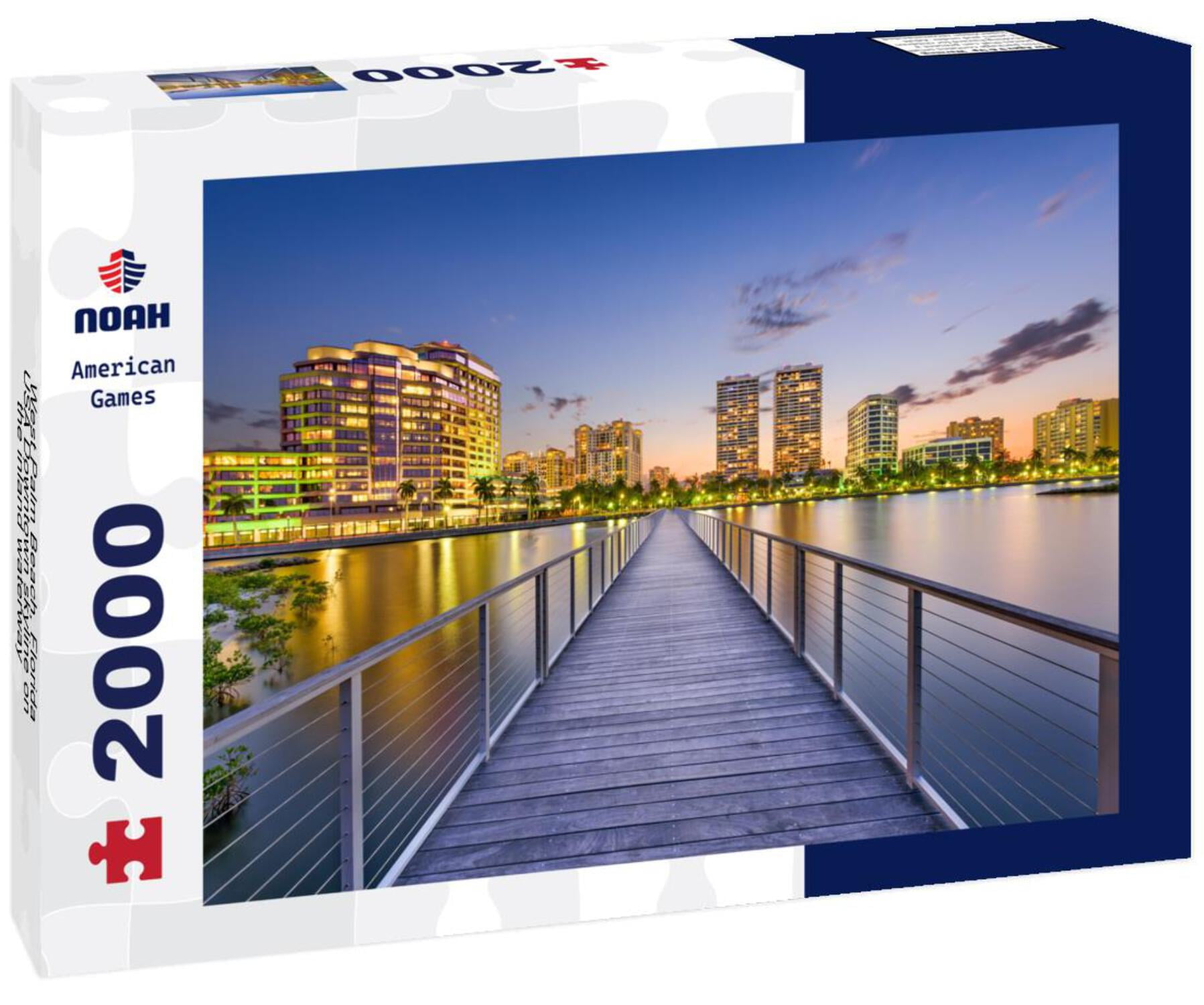 Noah Jigsaw Puzzle West Palm Beach, Florida, USA Downtown skyline on ...