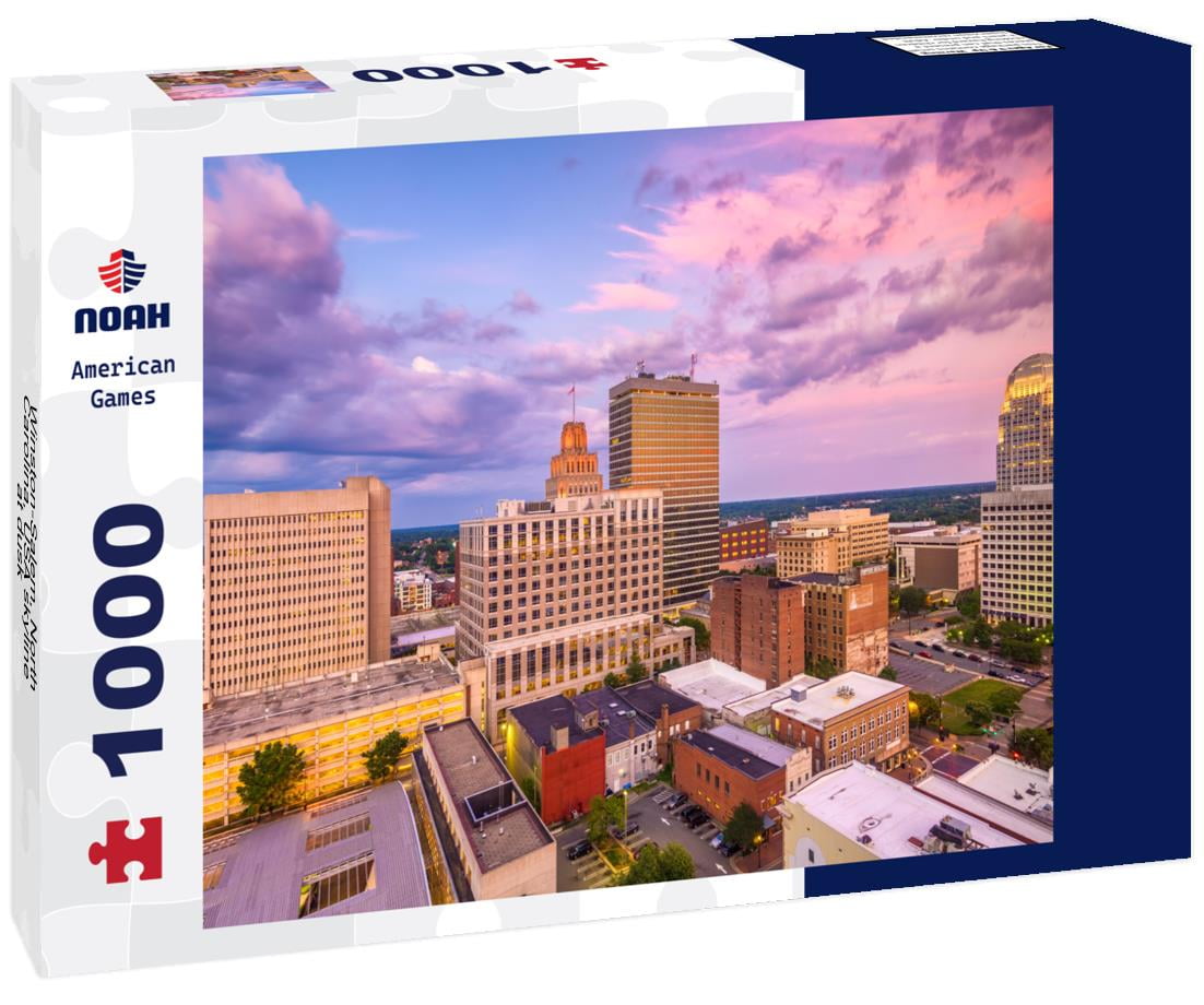 Noah Jigsaw Puzzle Winston-Salem, North Carolina, USA skyline at dusk ...