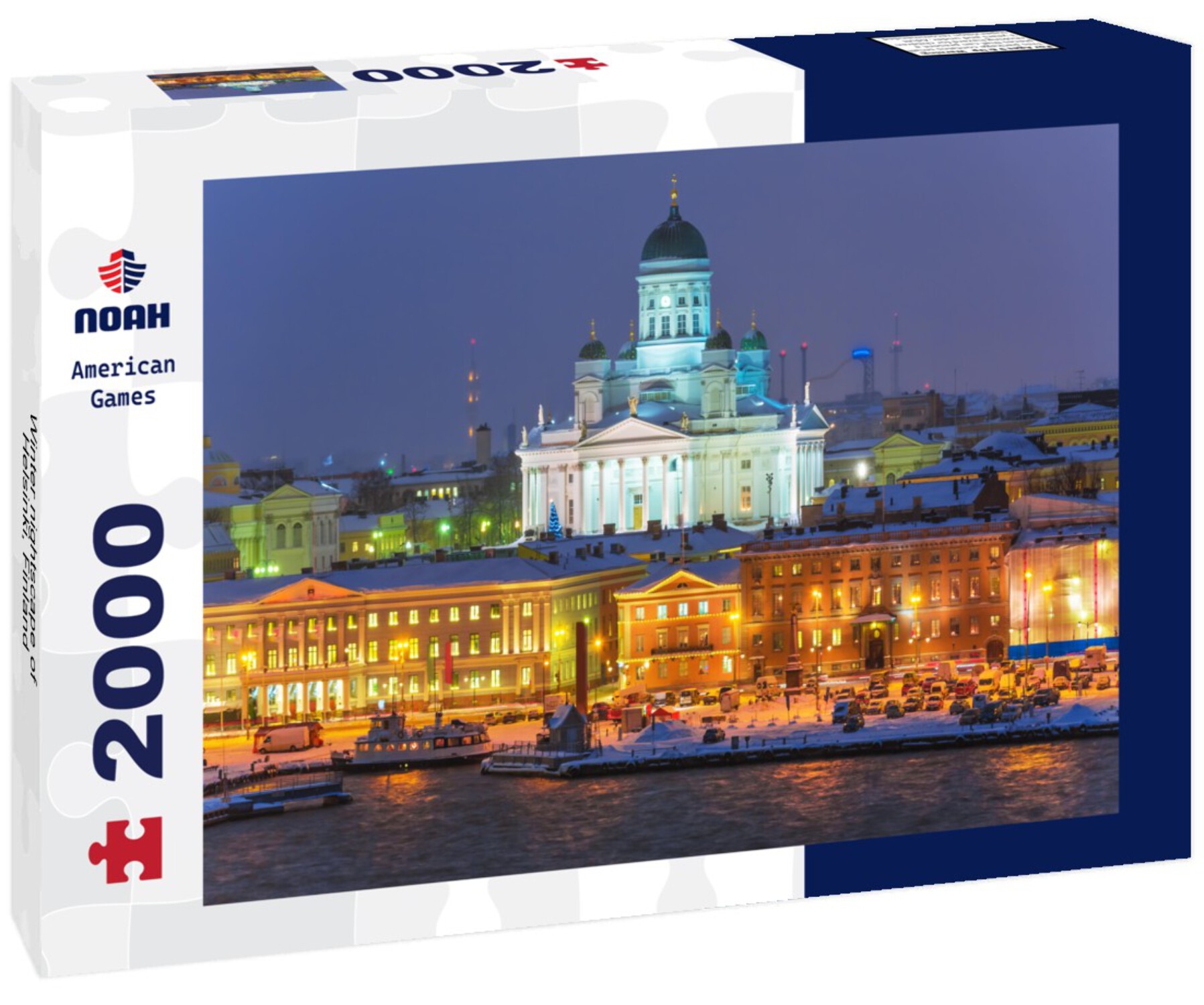 Noah Jigsaw Puzzle Winter nightscape of Helsinki, Finland 2000 Pieces ...