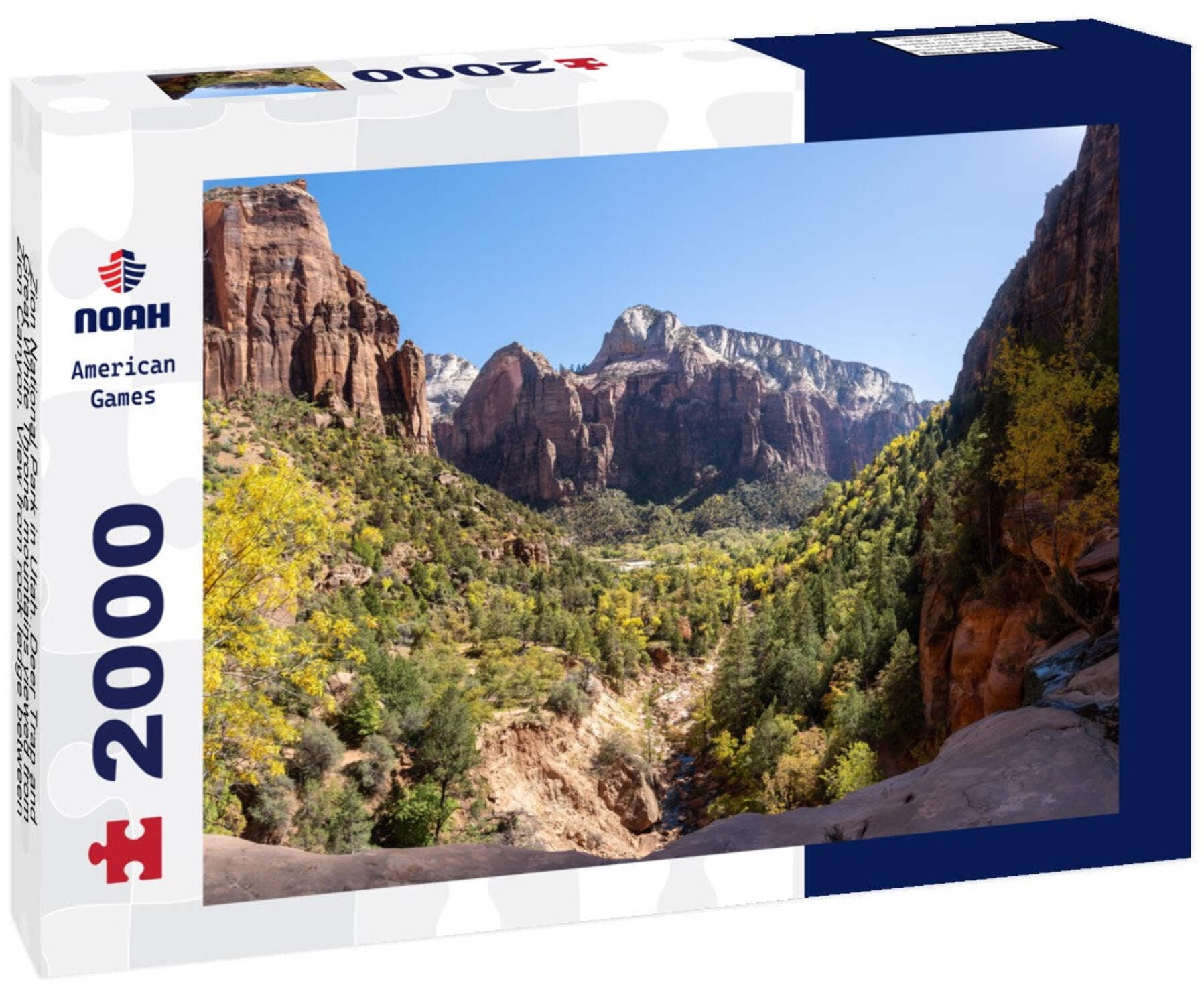 Noah Jigsaw Puzzle Zion National Park in Utah. Deer Trap and Great ...