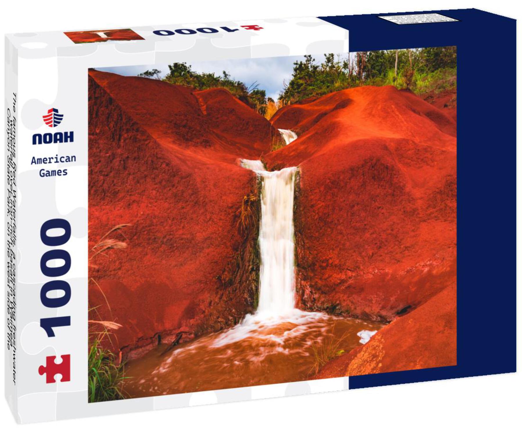 Noah Jigsaw Puzzle The famous Red Waterfalls, a cascading freshwater ...