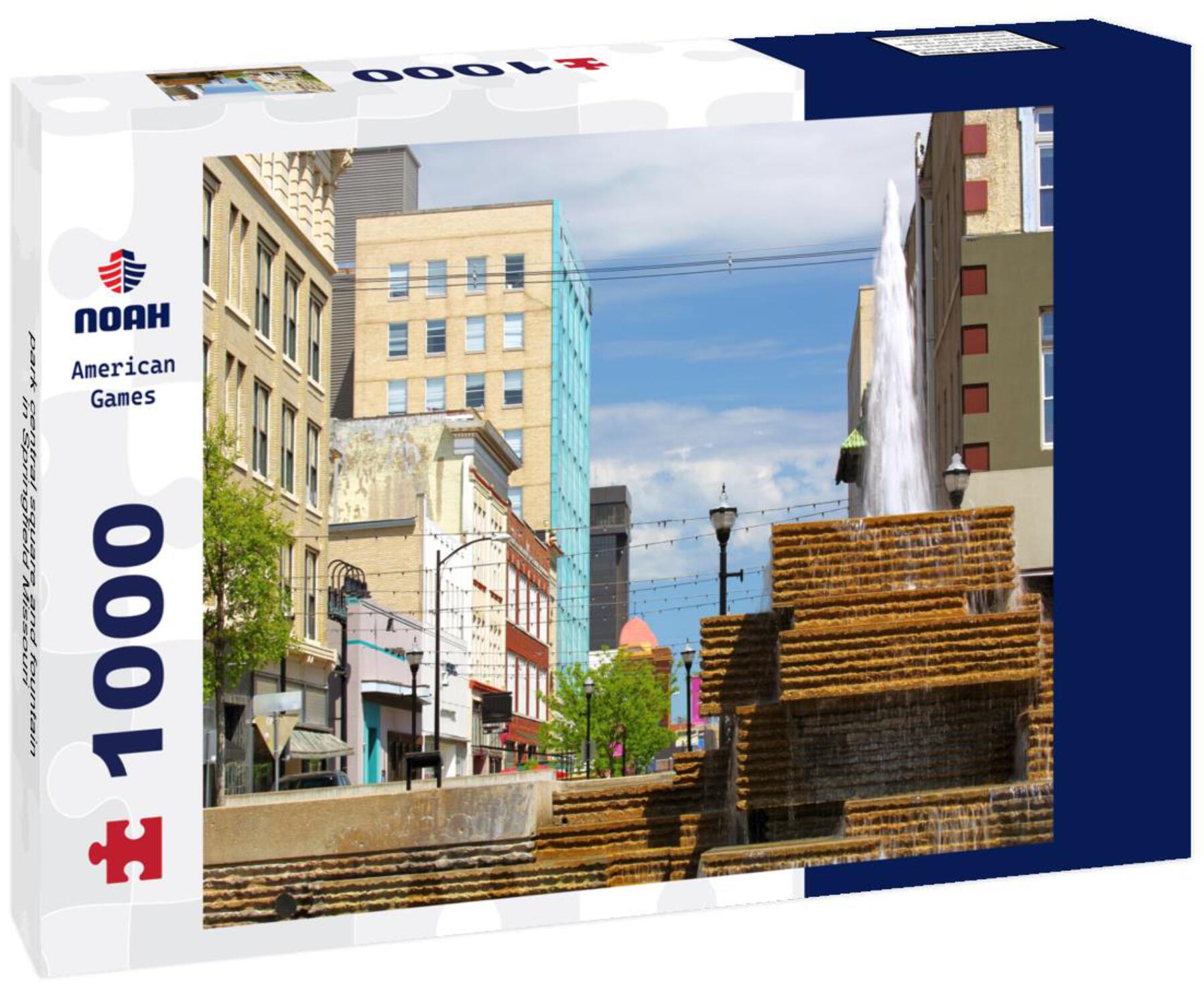 Noah Jigsaw Puzzle park central square and fountain in Springfield ...