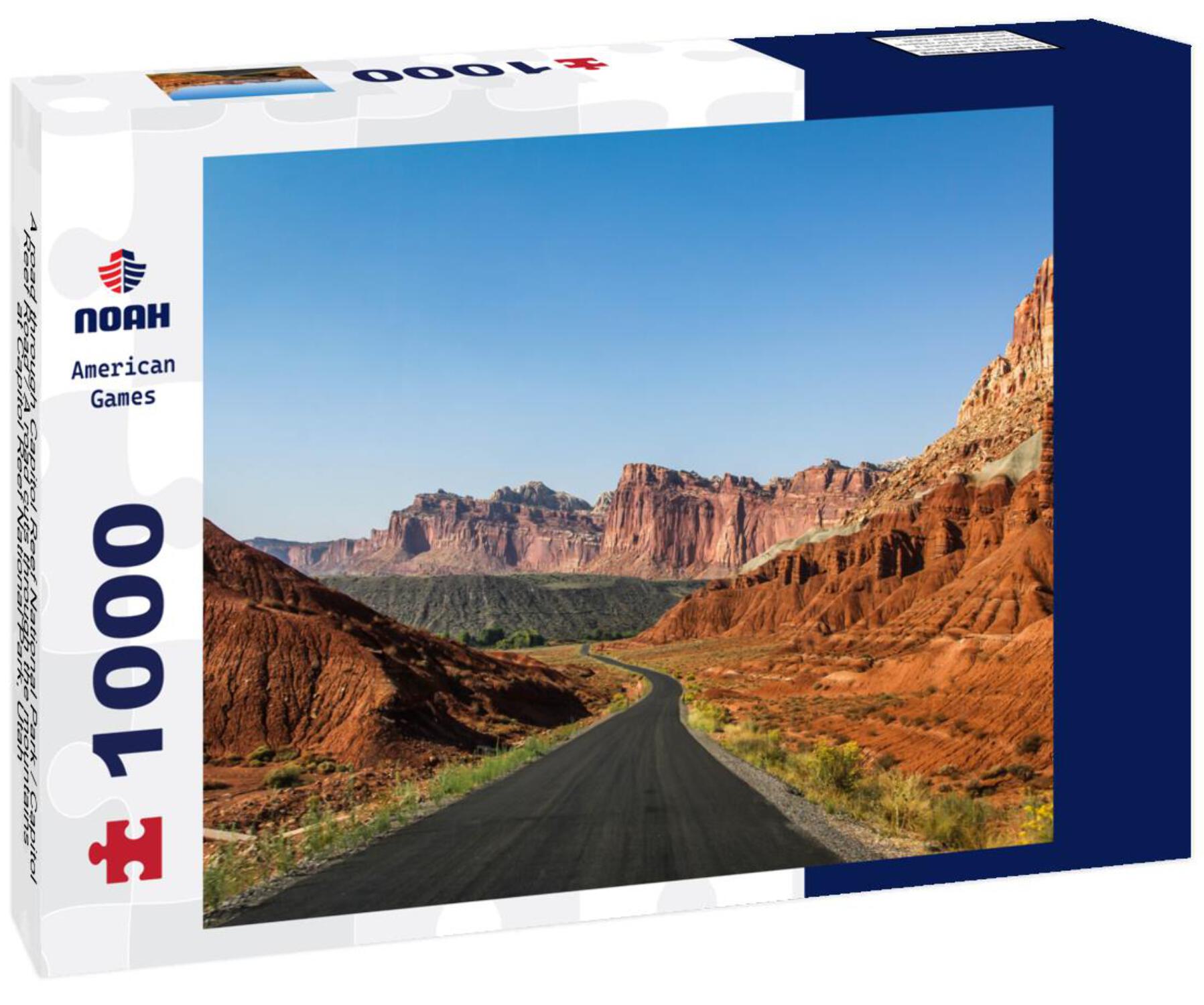 A road through Capitol Reef National Park / Capitol Reef Road / A road ...
