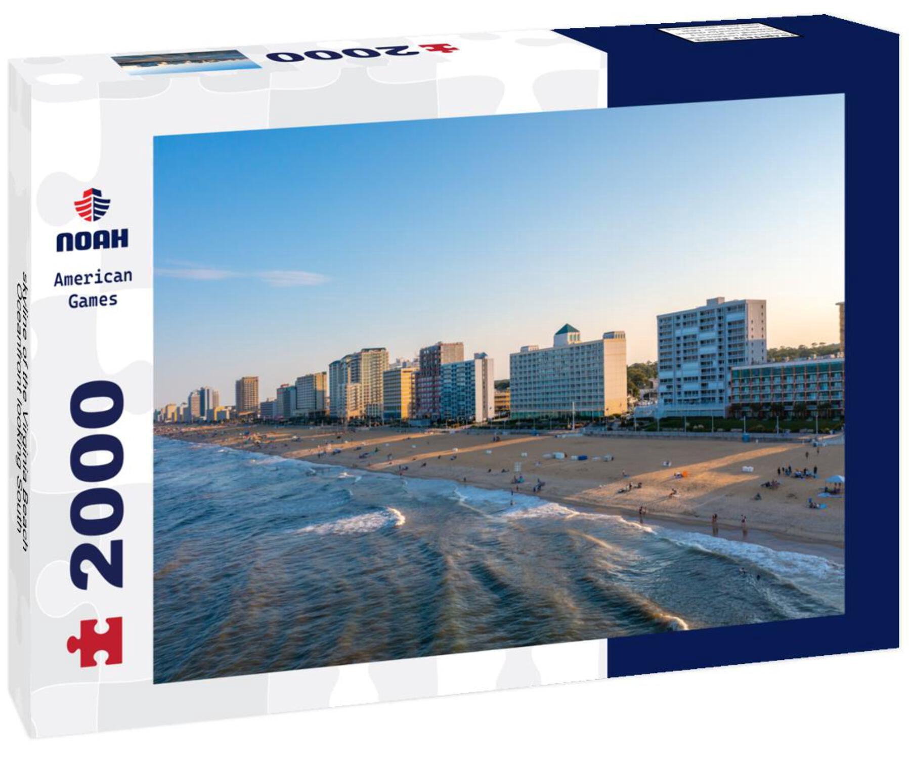 Noah Jigsaw Puzzle skyline of the Virginia Beach Oceanfront looking ...