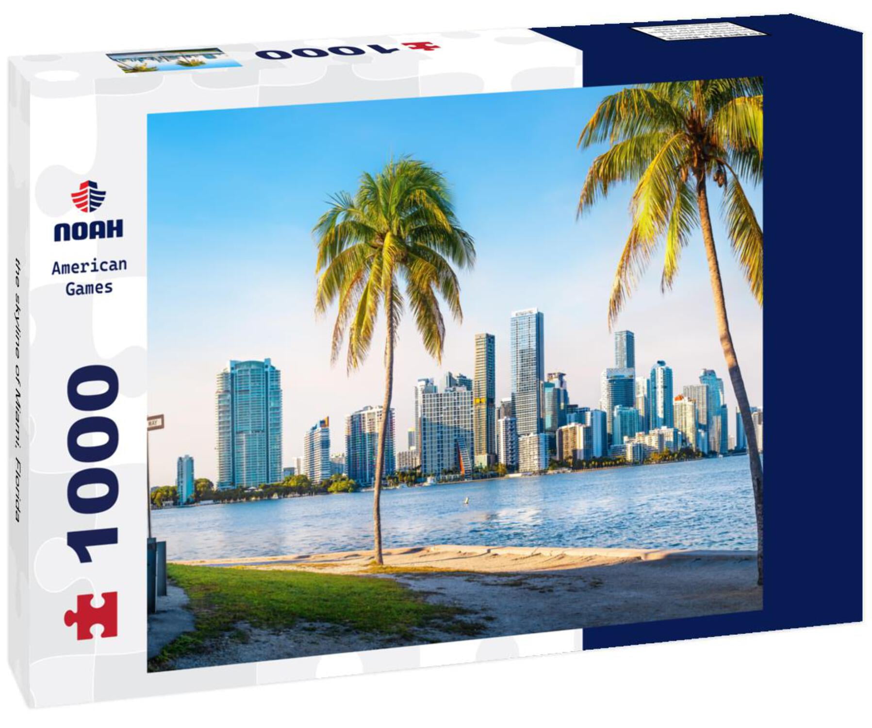 Noah Jigsaw Puzzle the skyline of Miami, Florida 1000 pieces - Walmart.com