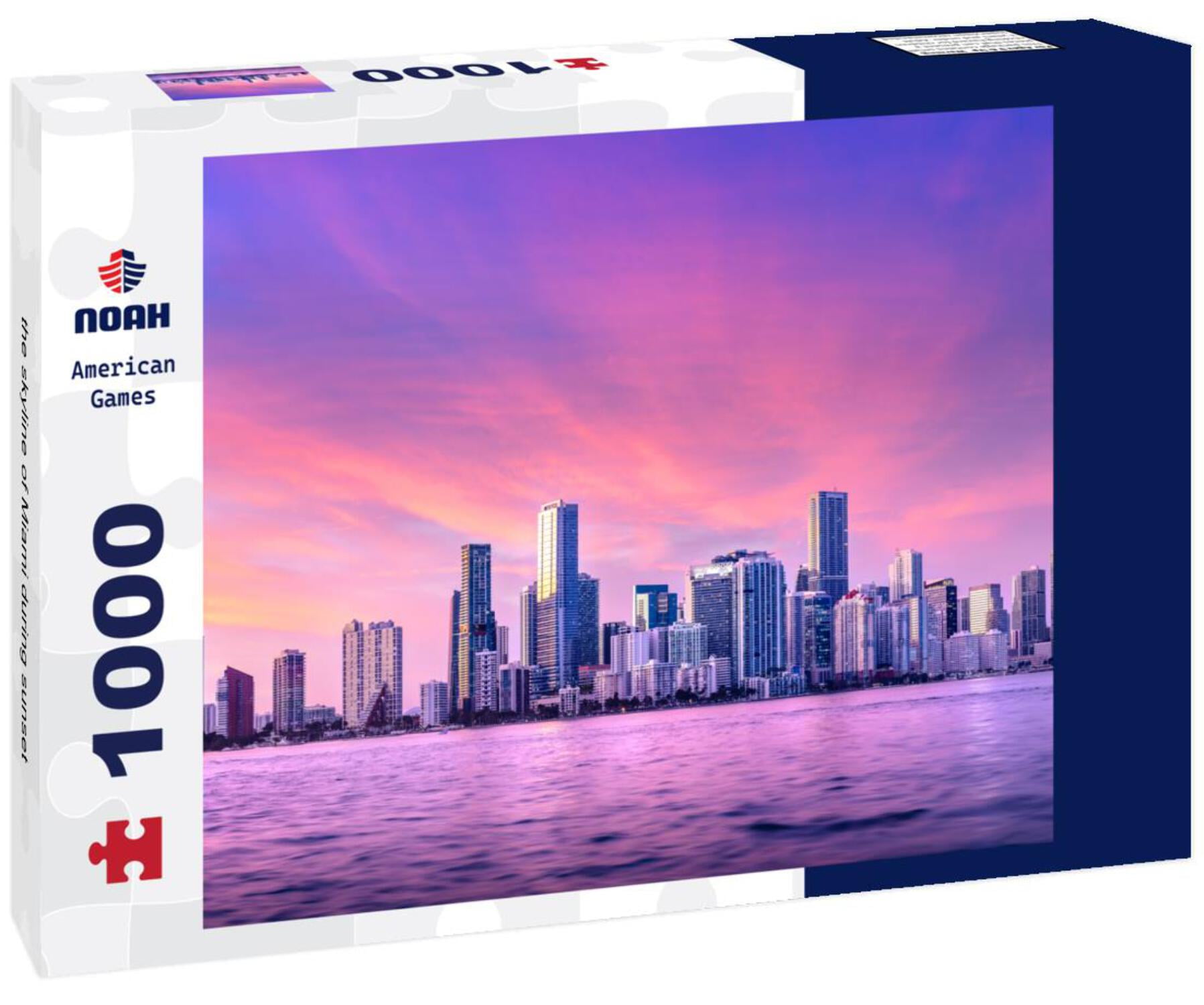 Noah Jigsaw Puzzle the skyline of Miami during sunset 1000 pieces ...