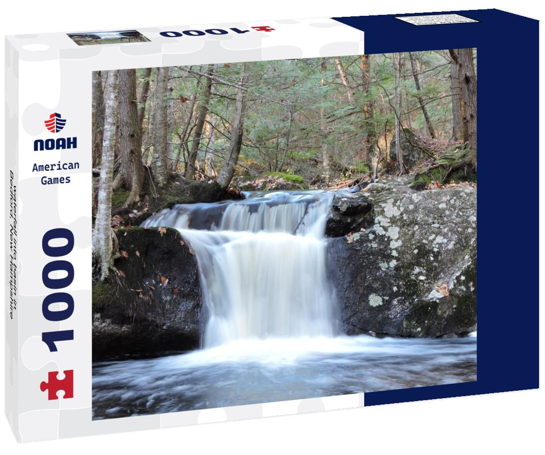 Noah Jigsaw Puzzle waterfall into basin in Bedford, New Hampshire 1000 ...