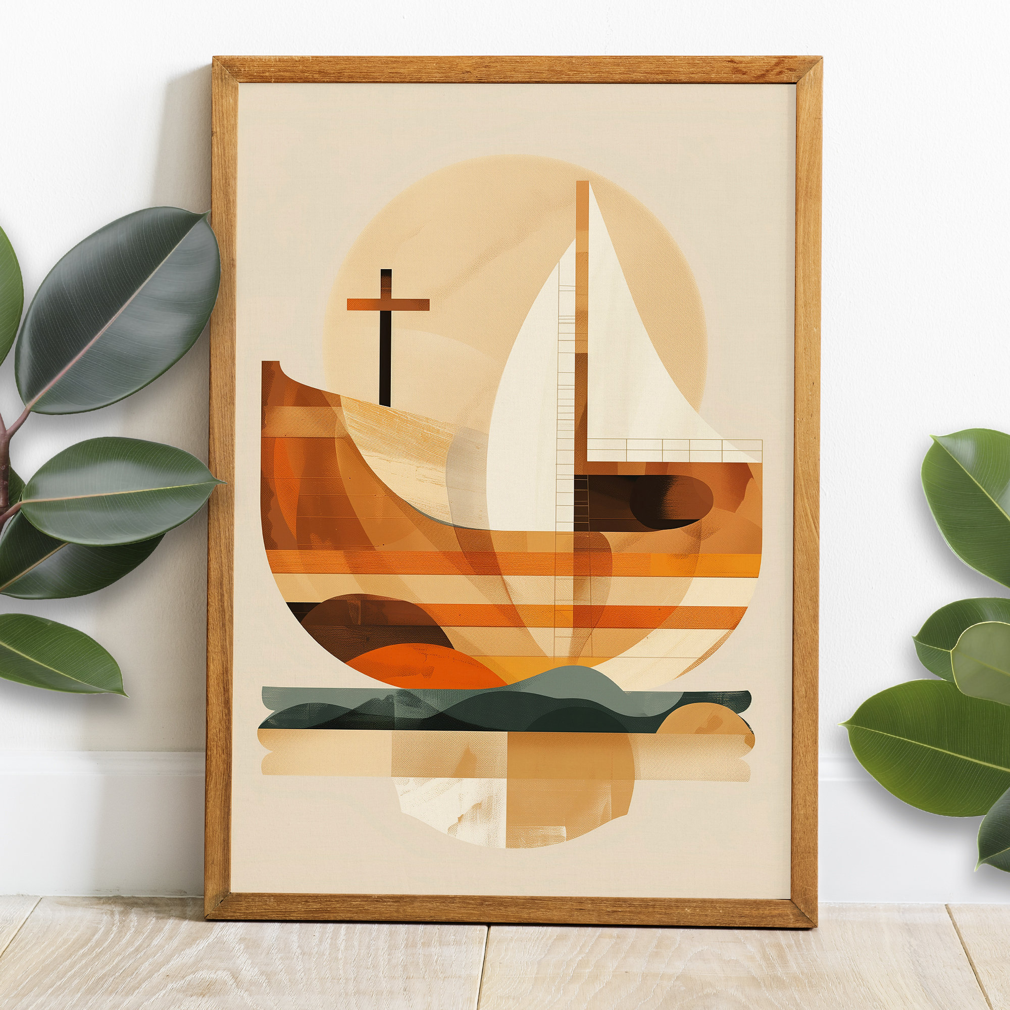 Noah'S Ark Art Print, Bible Art, Wall Art, Bible Poster, Bible Story ...