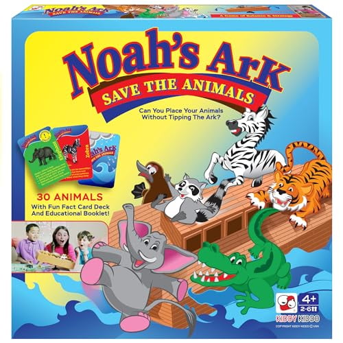 Noah'S Ark Educational Balancing Board Game For Kids & Toddlers - Christian Bible Animal Toy ...
