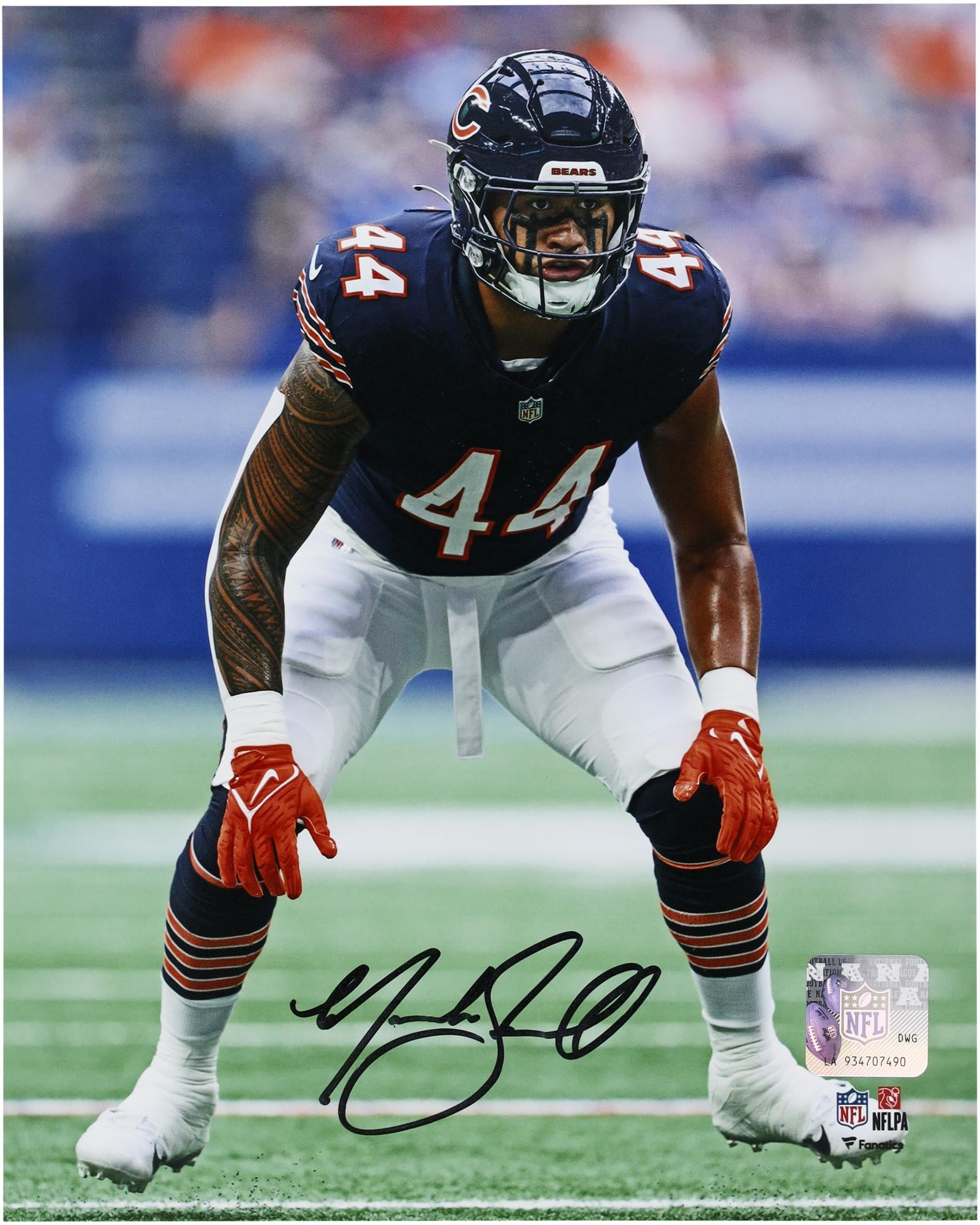 Noah Sewell Chicago Bears Autographed 8" x 10" Vertical Defensive ...