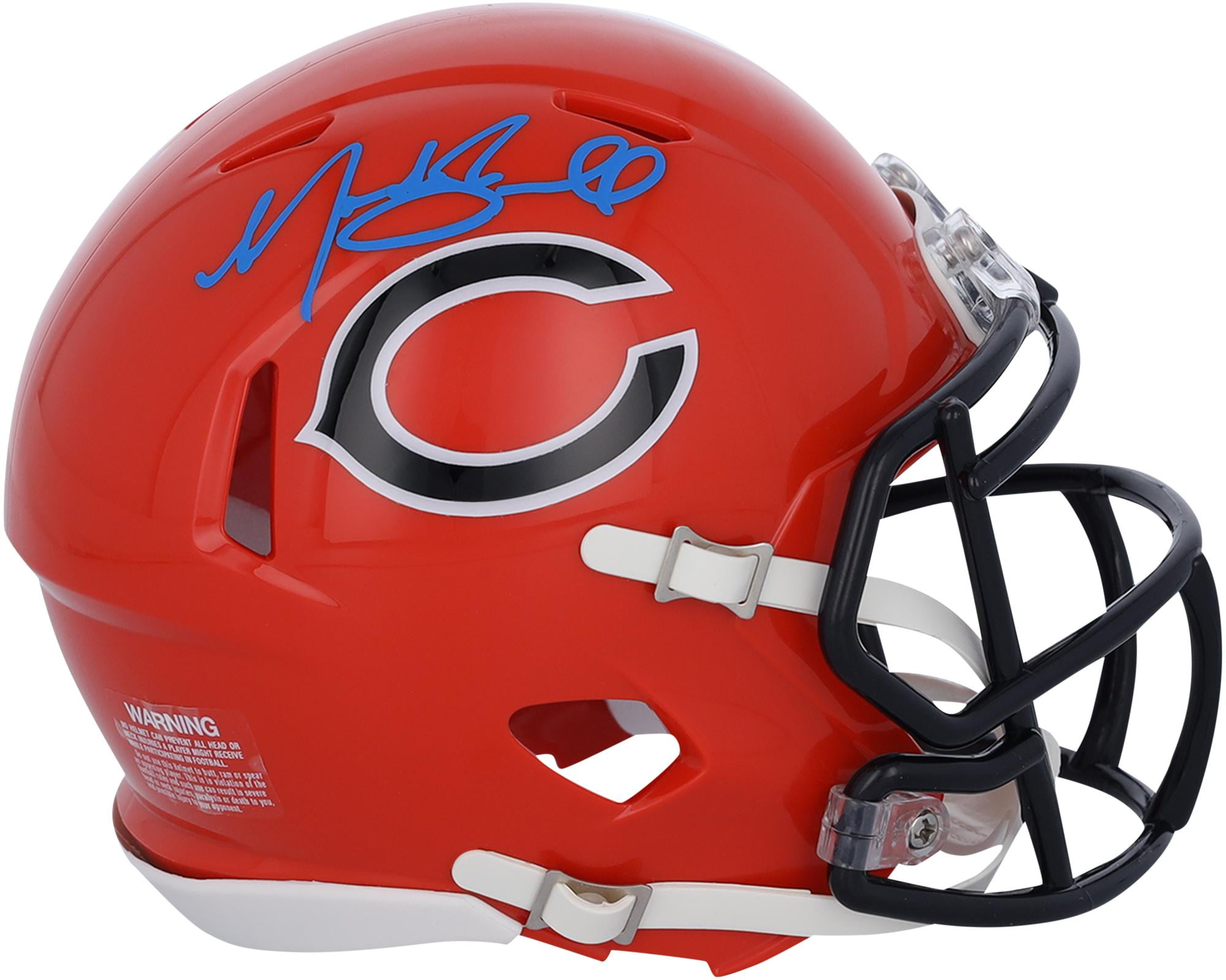 Noah Sewell Chicago Bears Autographed Riddell Orange 2022 Alternate ...