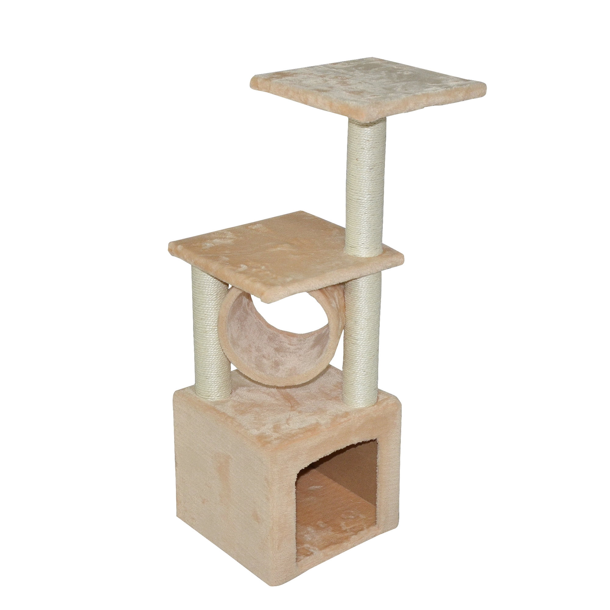 Noah's Ark 12"x12"x36" Deluxe Cat Tree condo Furniture - Walmart.com