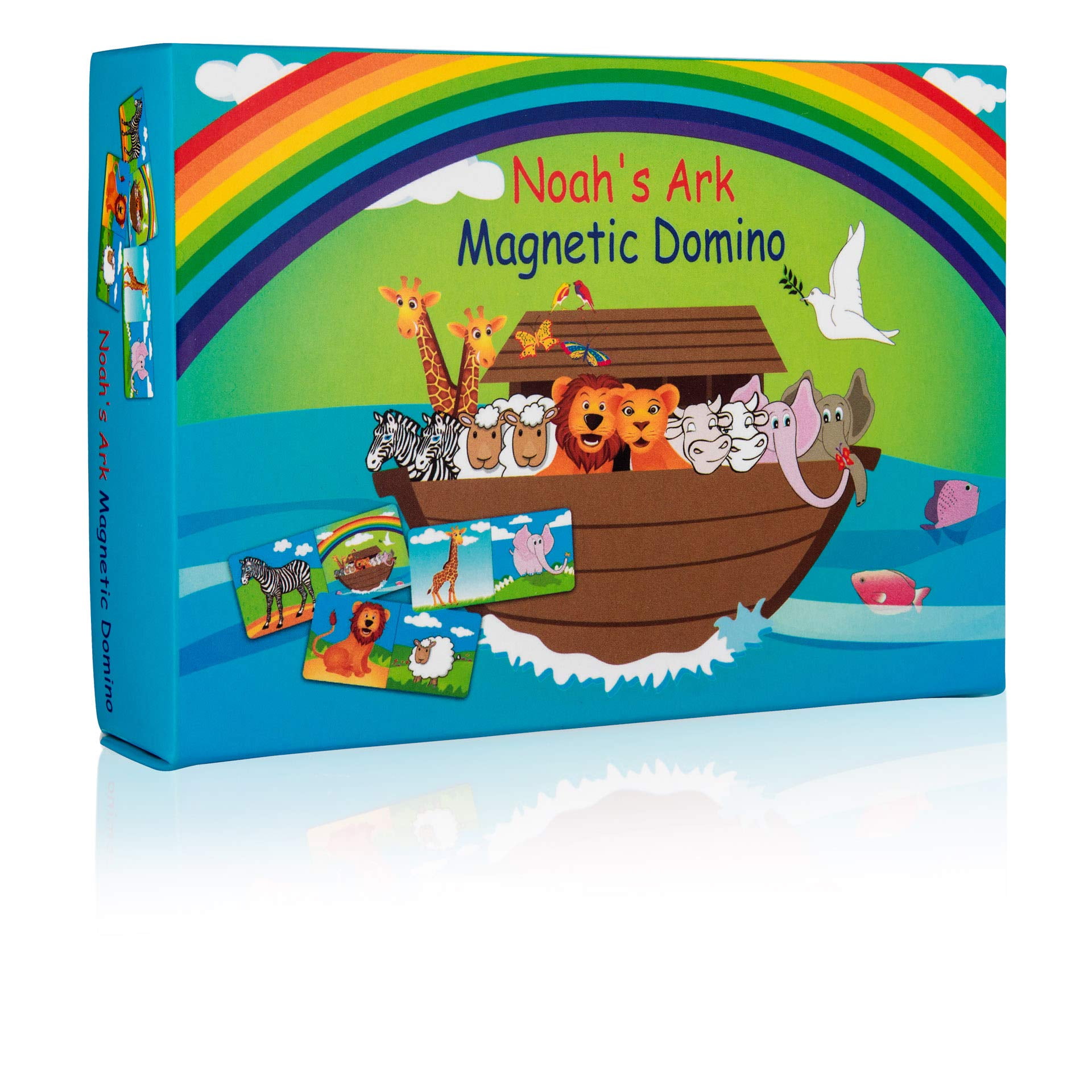 Noah's Ark Animals Domino Game - Fun Family Magnetic Playset. an Educational Biblical Story ...