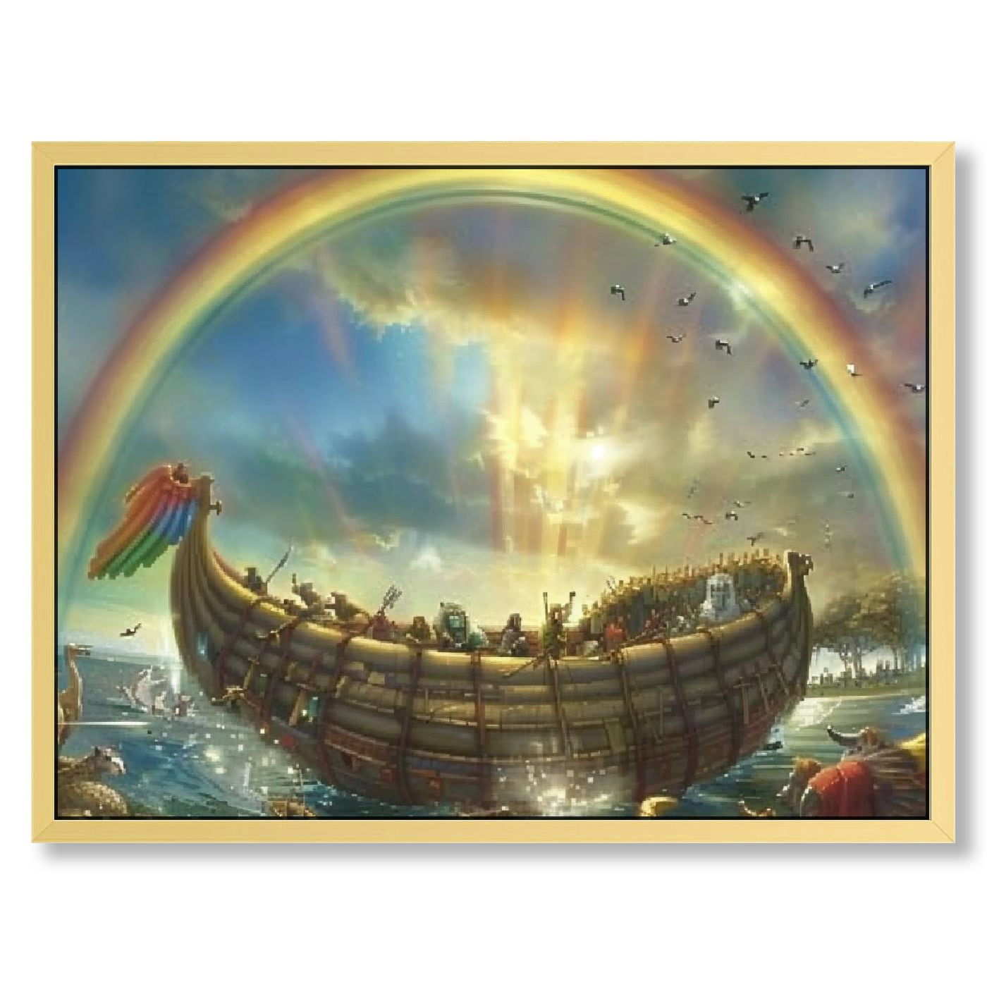Noah's Ark Series Posters Modern Wall Art Poster Gift HD Picture Print ...