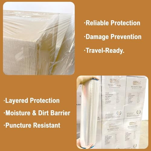 Noah's Ark Warehouse 18" x 1500FT Industrial Class Pallet Wrap, 80 ...
