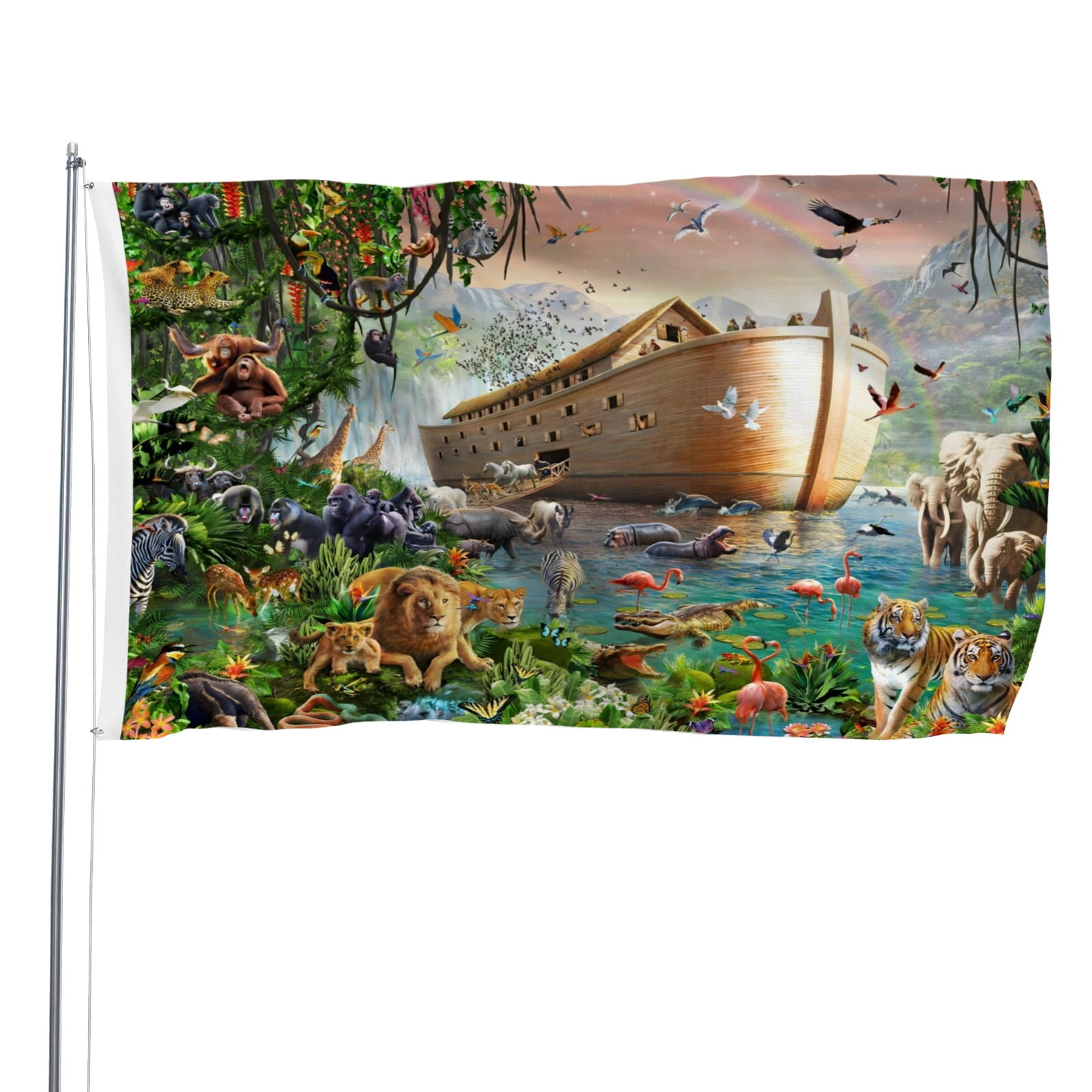 Noah's Ark-themed Printed Flag Perfect gift for fans, friends, and ...