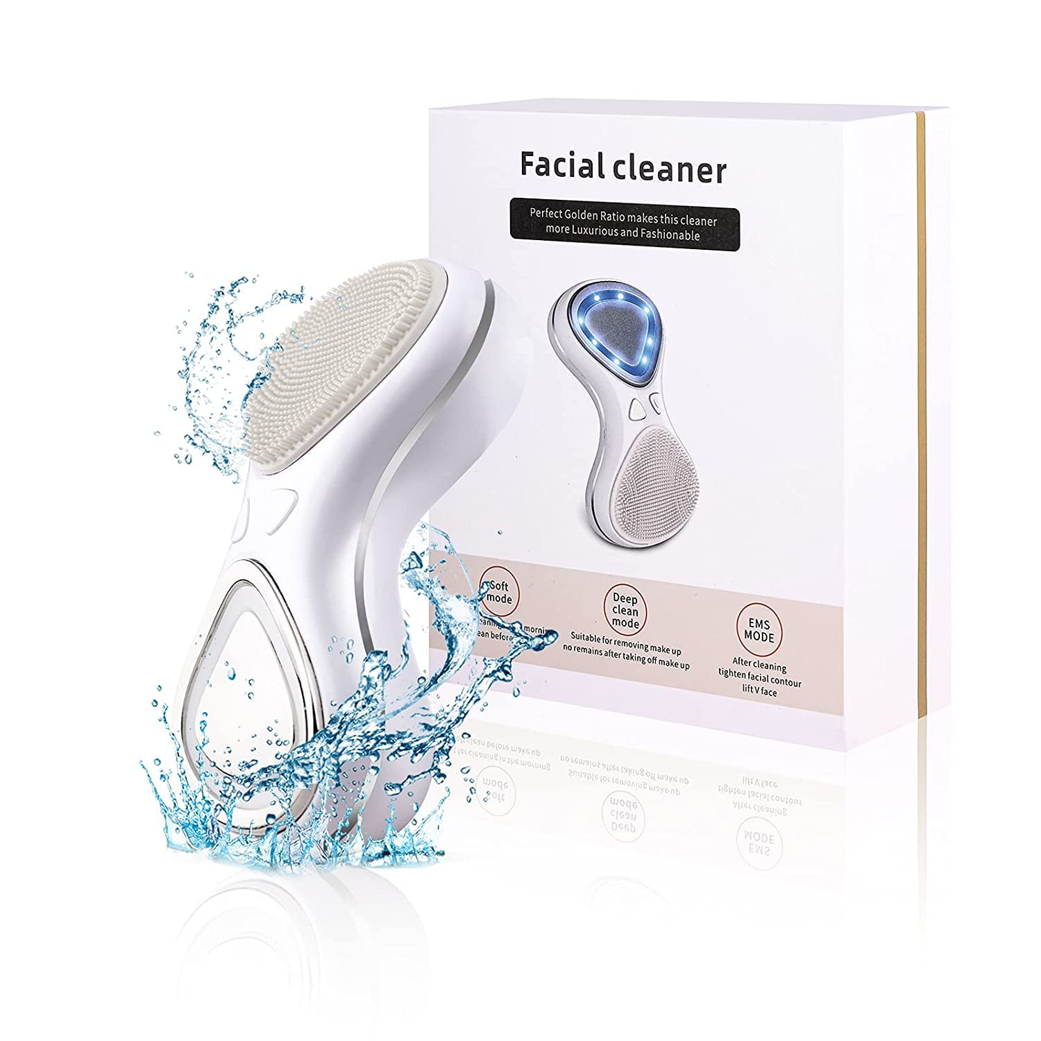 Noahas Facial Cleansing Brush,2 in 1 Waterproof Electric Face Wash ...