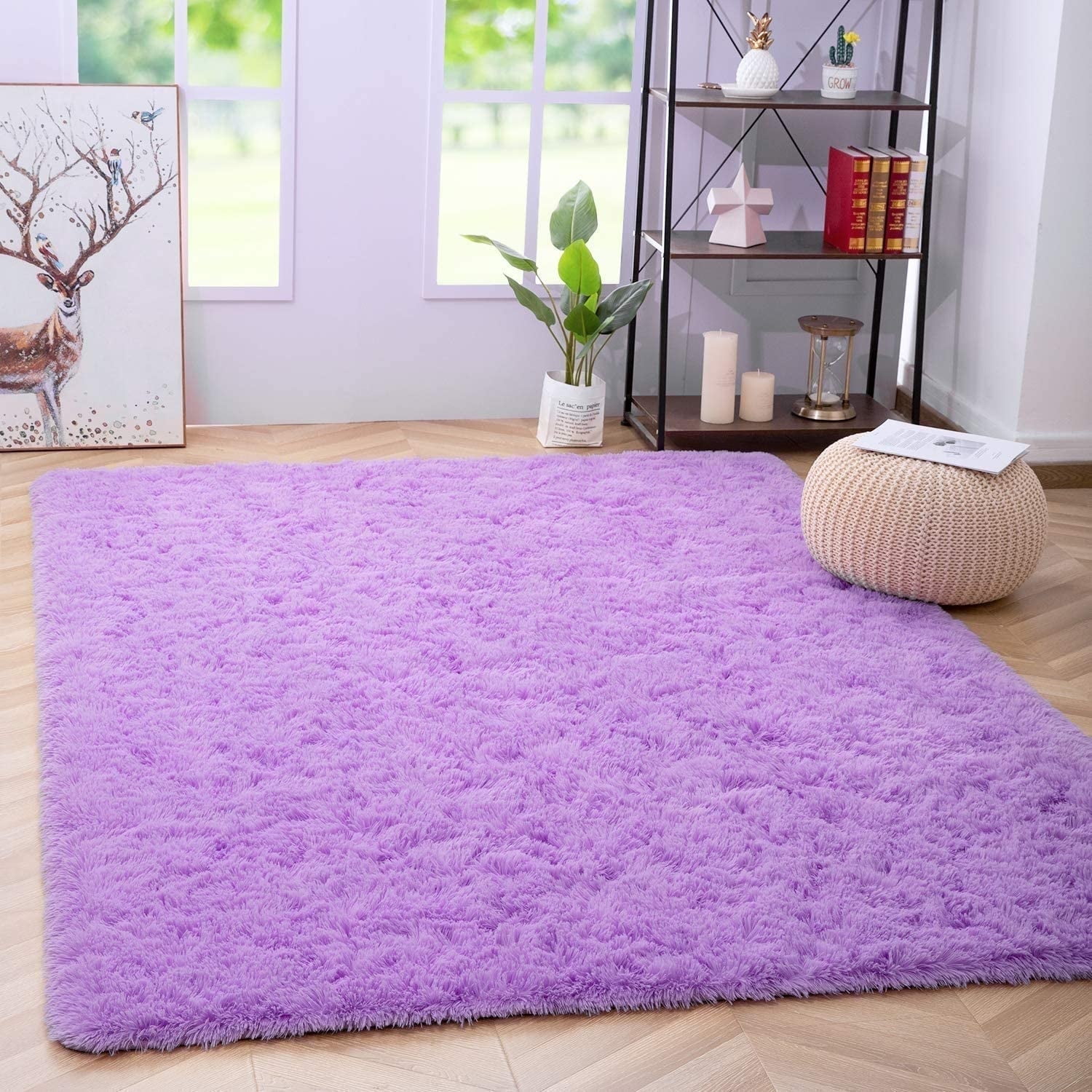 Noahas Luxury Ultra-Soft Shag Rug, 6'x9', for Bedroom, Living Room ...