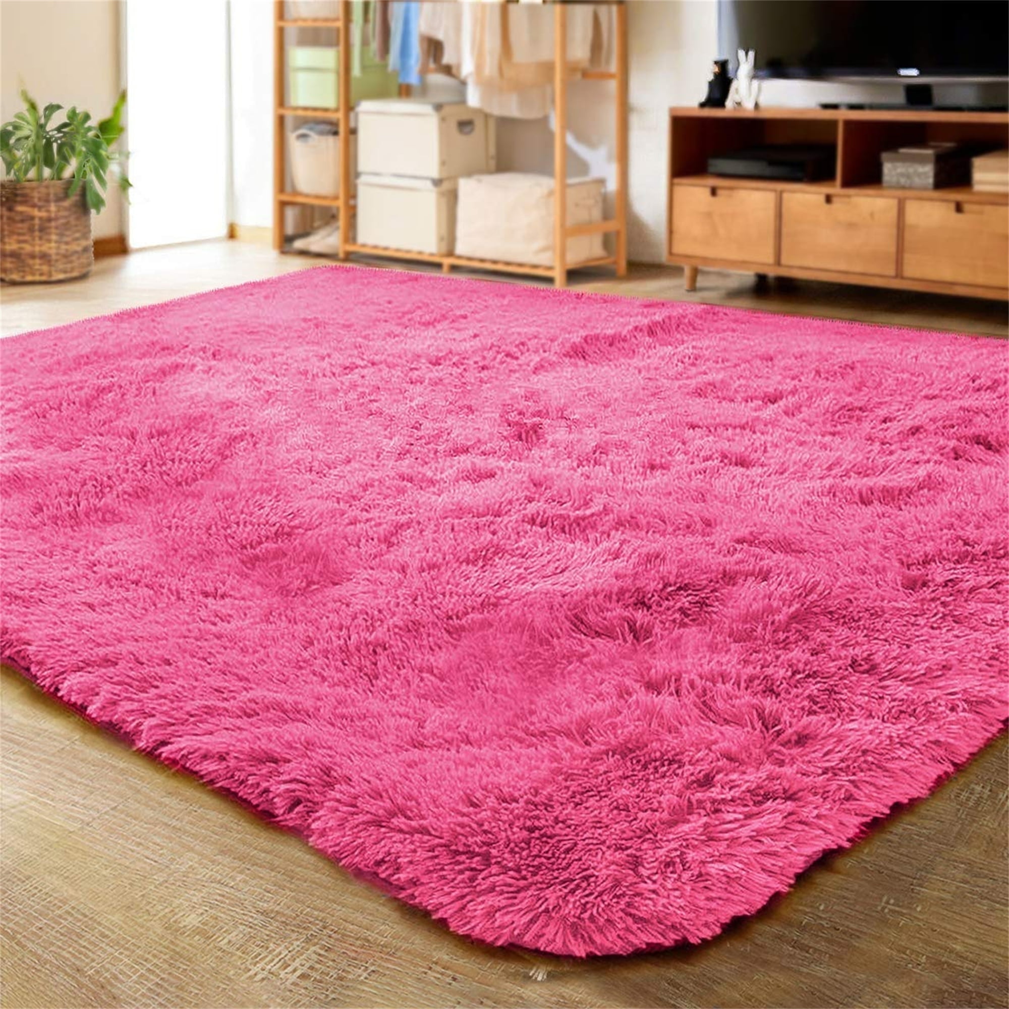 Noahas Plush Fuzzy Soft Area Rug for Kids Room, Bedroom, Nursery Floor ...