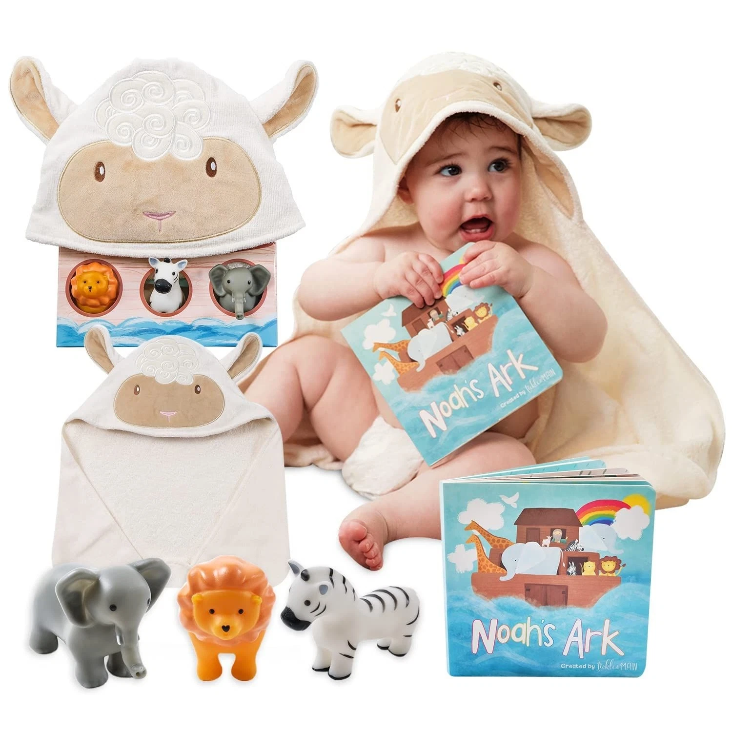 Noahs Ark Baptism Gifts for Boys, Ark Toy Gift Set for Baby Shower and ...