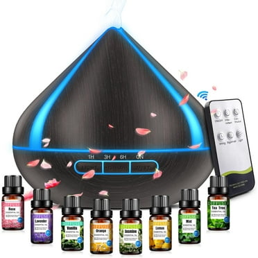 Xbrand Tabletop Blue Aromatherapy Mist Fountain Aroma Diffuser w/Inline ...