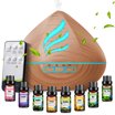 Noahstrong 500ml Essential Oil Diffuser with 6*10ml Essential Oils Set ...