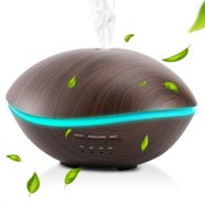 Mainstays Cool Mist Ultrasonic Cut Diffuser- Black, 100ml, Use with ...