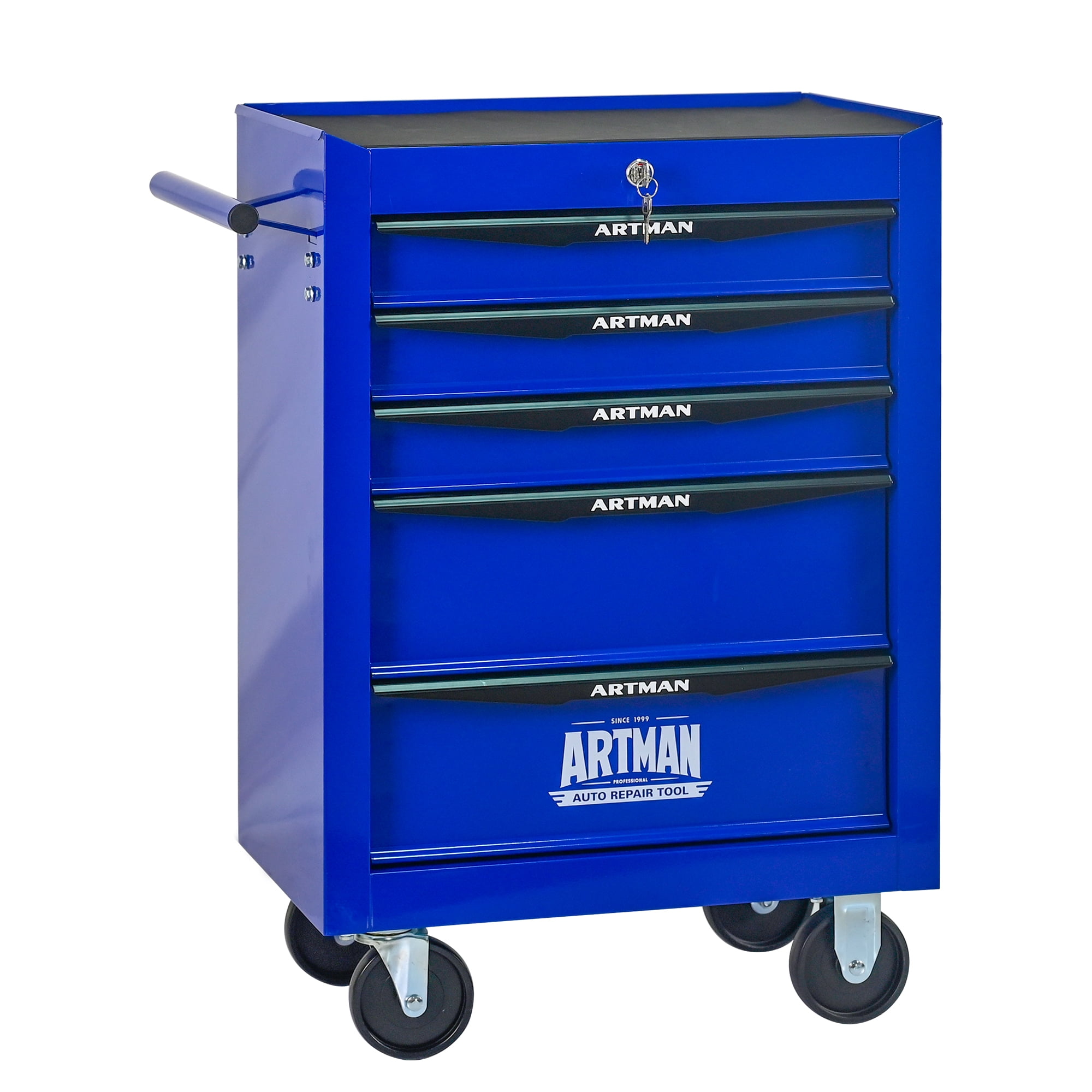 Noaman 20" Rolling Metal Tool Chest with 5 Drawers, Ball Bearing Slides ...