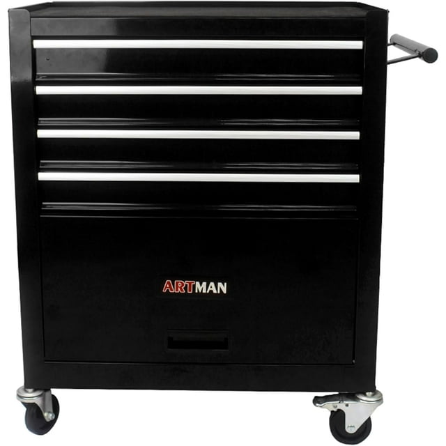 Noaman 4-Drawer Rolling Tool Cart w/Lockable Interlock System - Steel ...