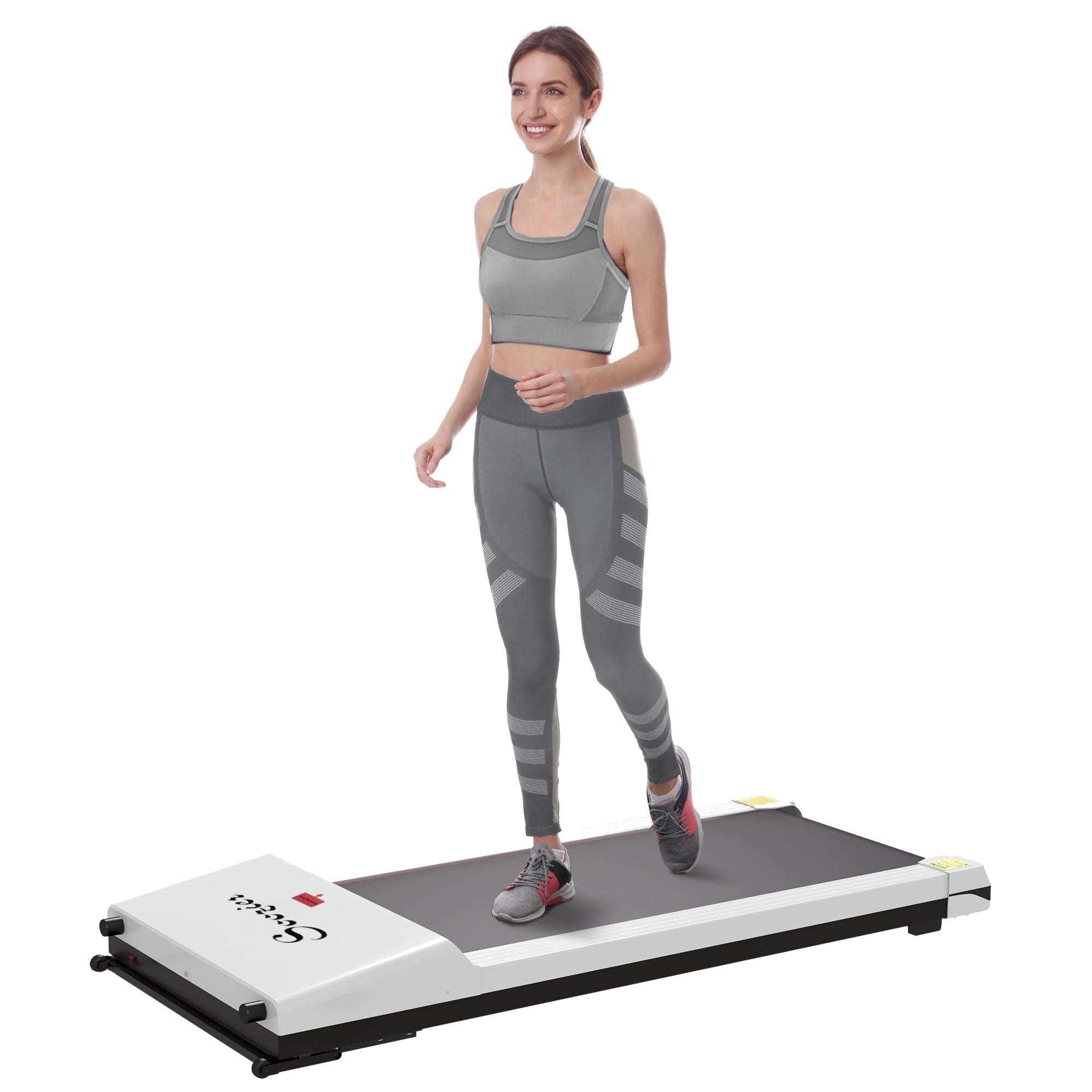 Noaman White Under Desk Treadmill 2.5HP Walking Pad, Remote Control ...
