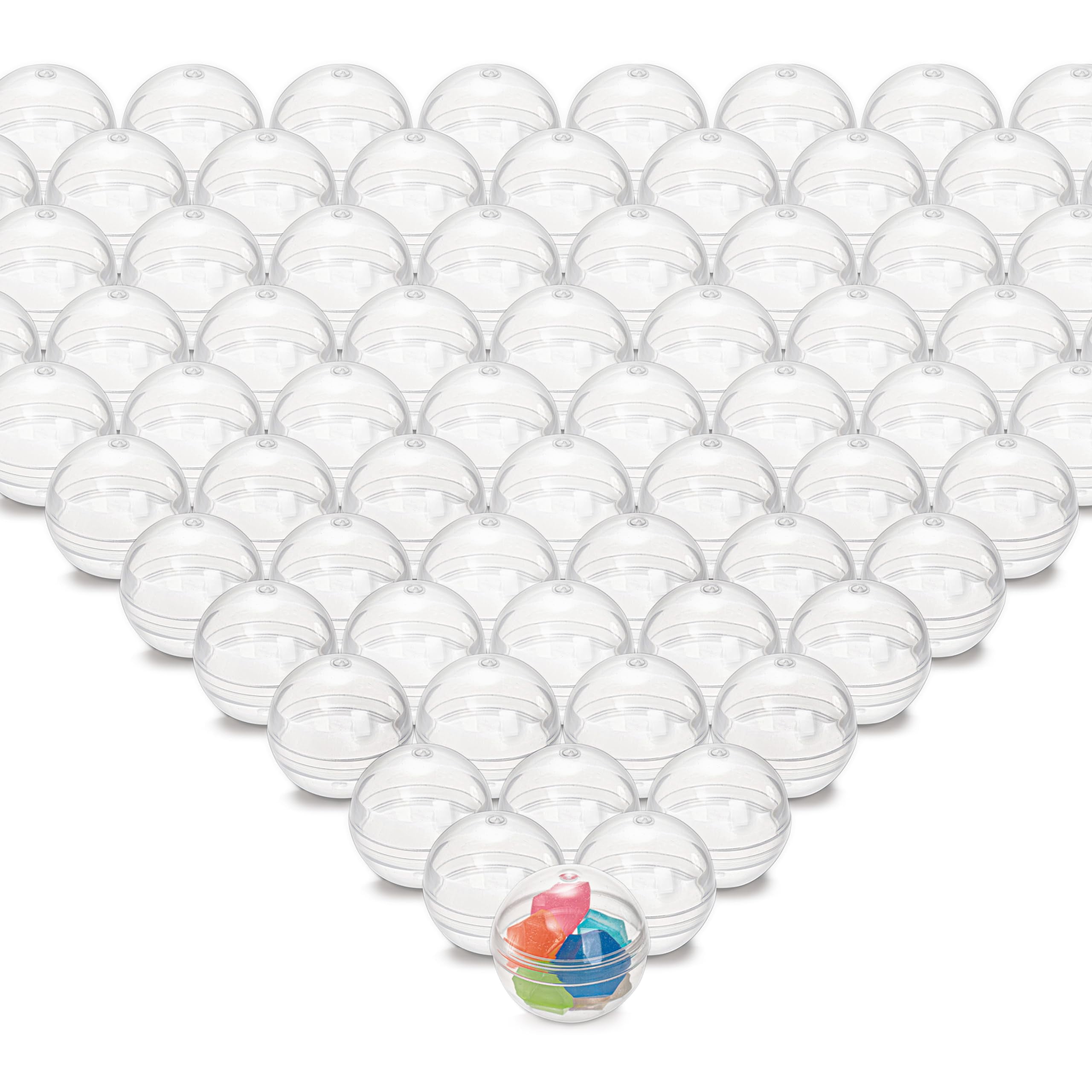 Noamus 200 Pack Gumball Vending Machine Capsules, 1.1 Inch Empty Round ...