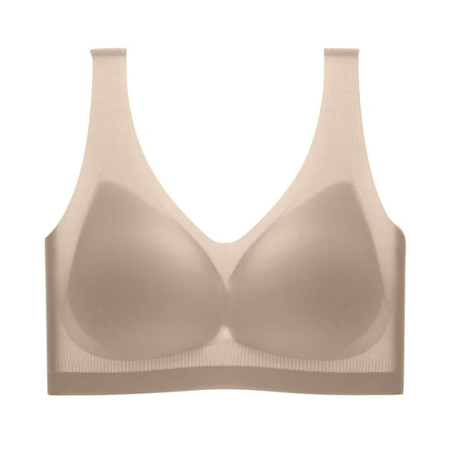 Noarlalf Bras for Women Womens Unwired Padded Bra Top Everyday Basics ...