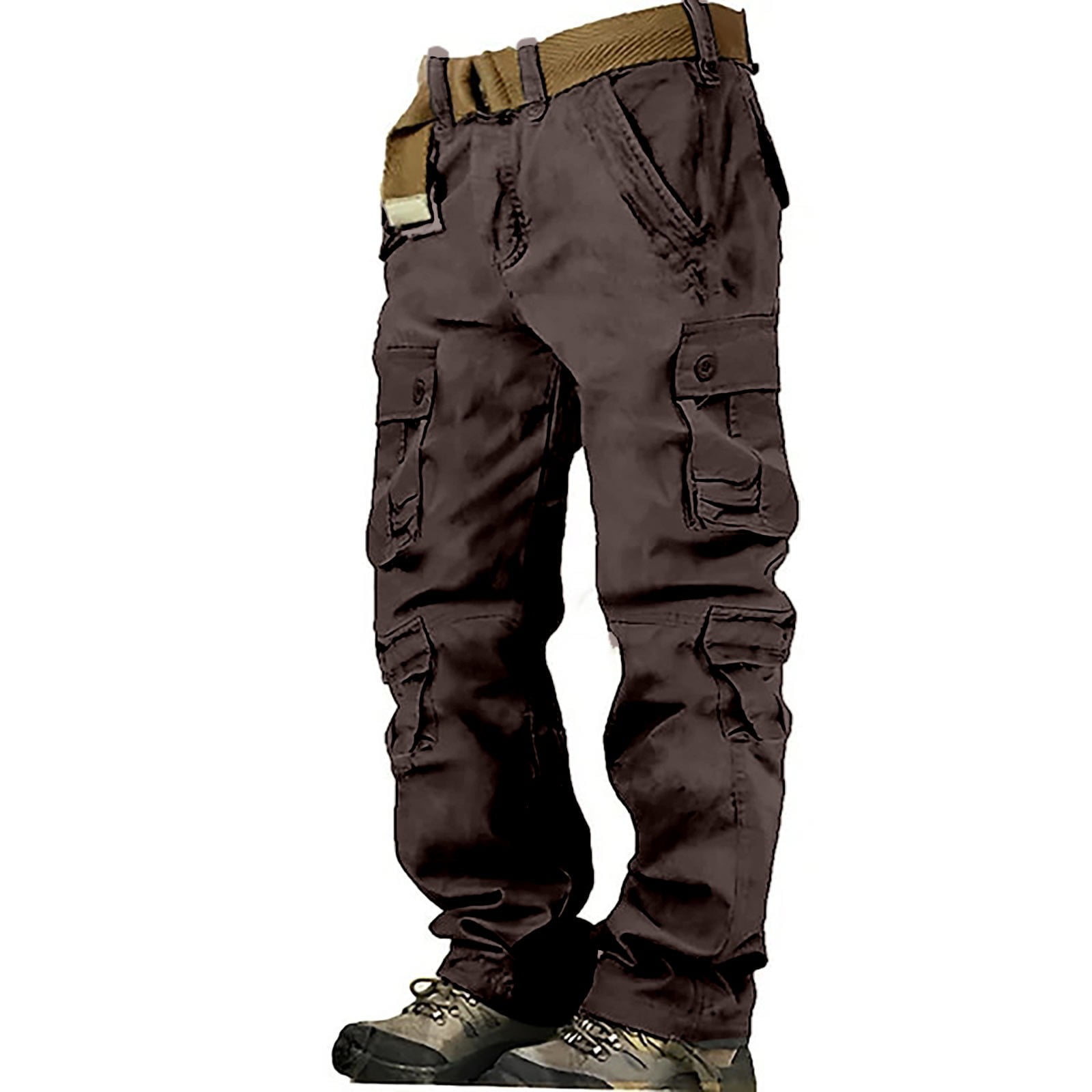 Noarlalf Cargo Pants for Men Men's Cargo Pant Hiking Pant 8 Pocket ...