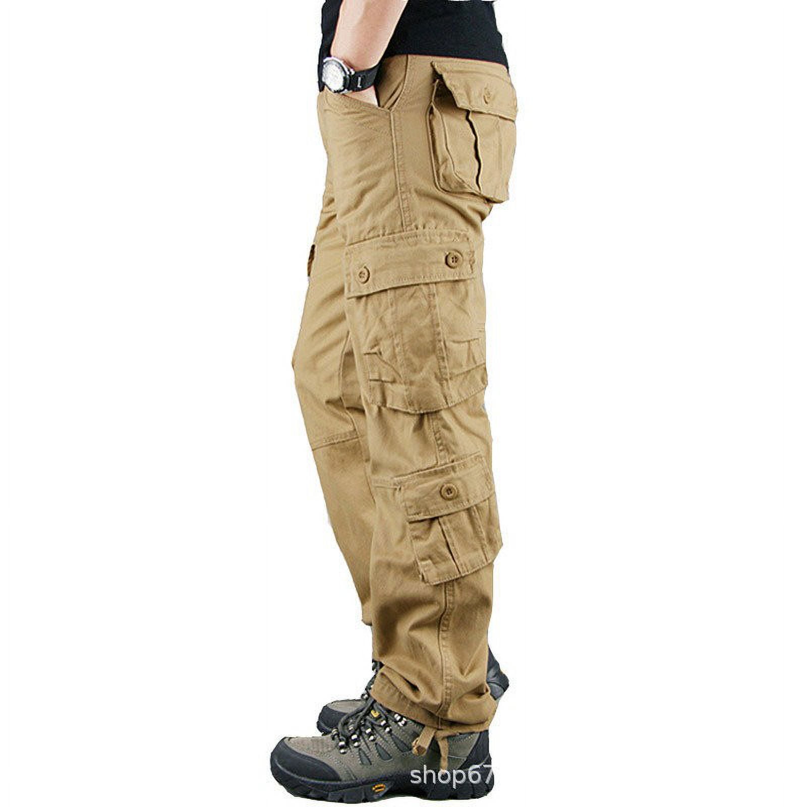 Noarlalf Cargo Pants for Men Multi Pocket Cargo Pant Men's Casual Pant ...
