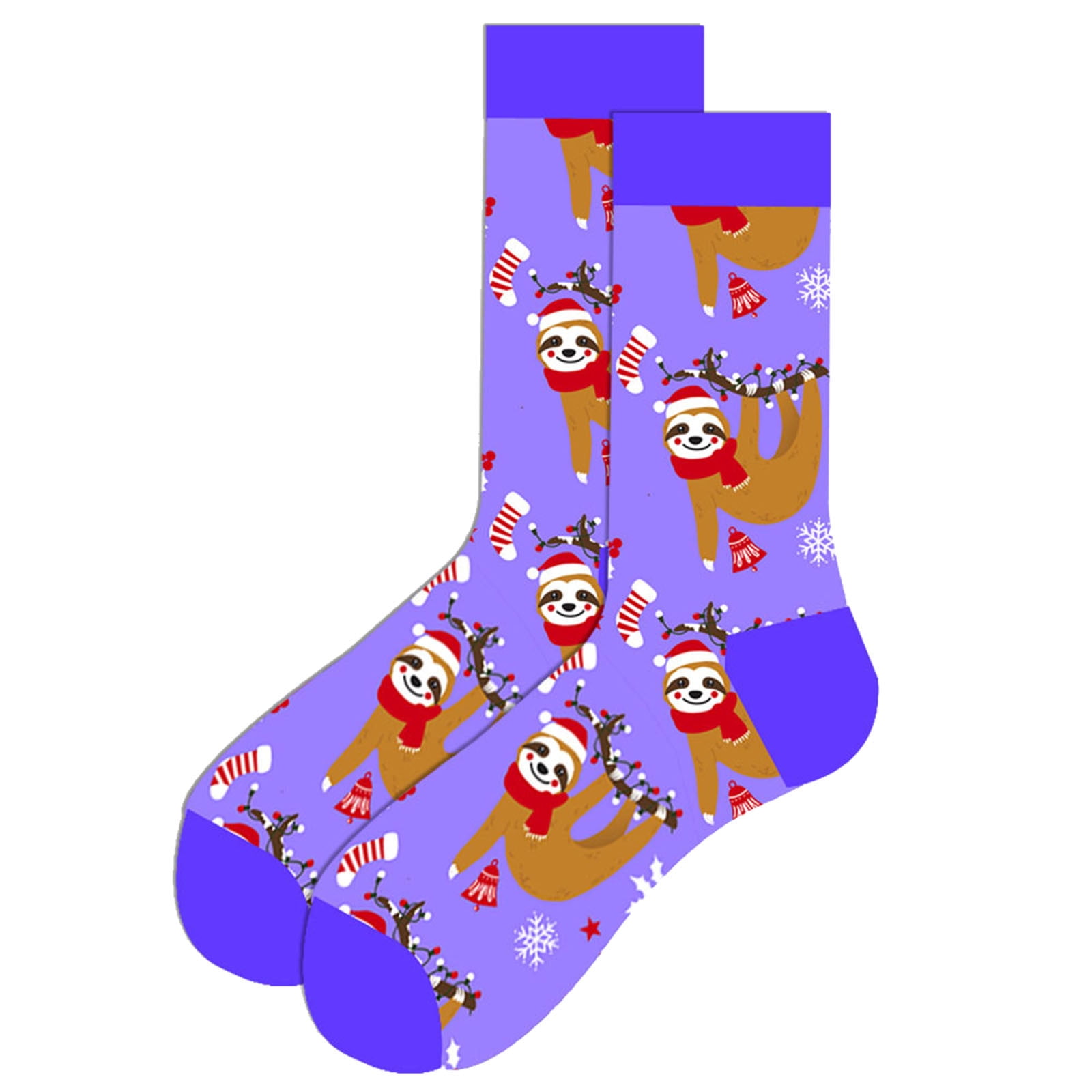 Noarlalf Christmas Socks Funny Socks Christmas for Women Gifts Print ...